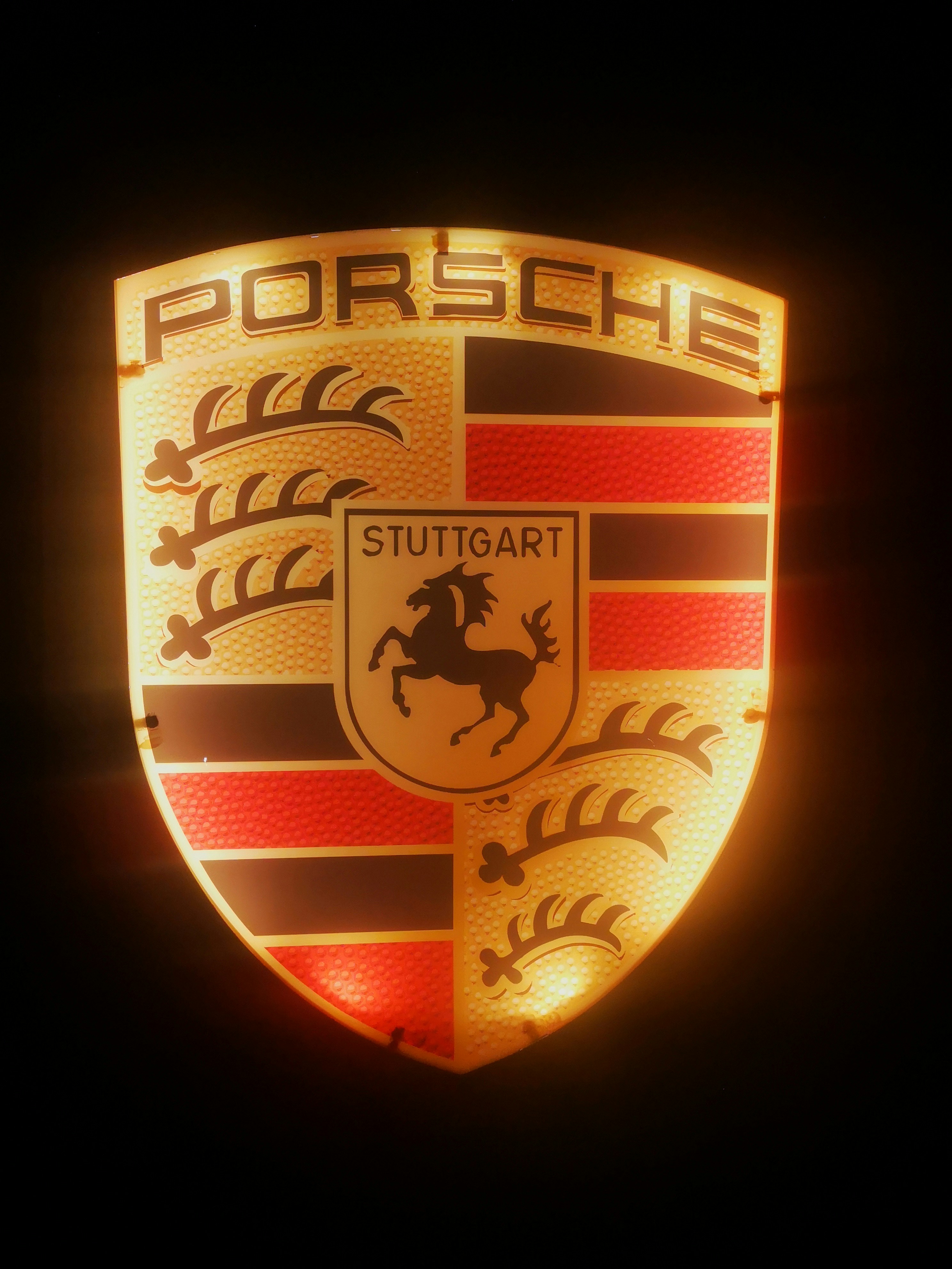 PORSCHE ILLUMINATED SIGN
