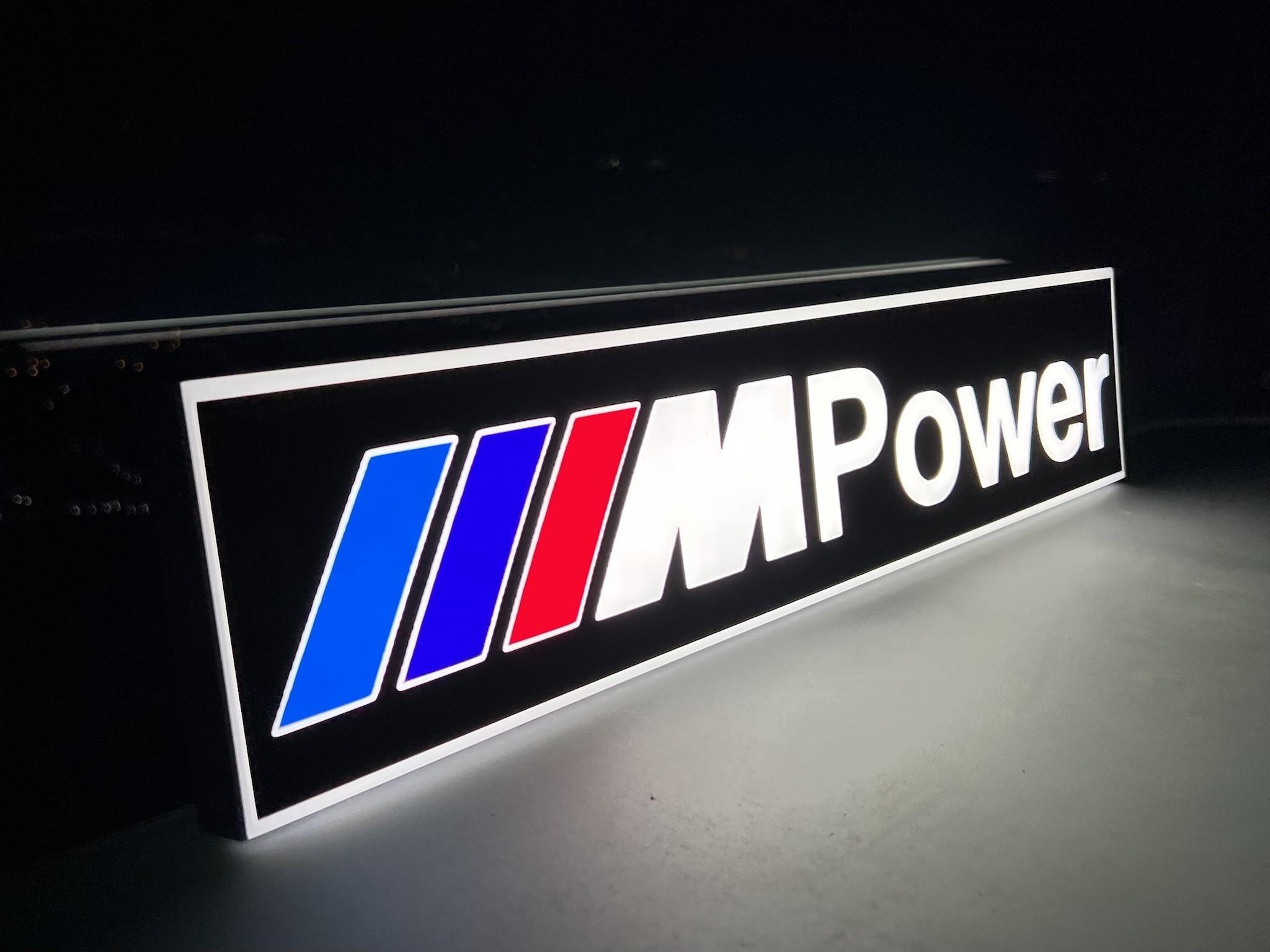 BMW M POWER ILLUMINATED SIGN for sale by auction in London, United Kingdom