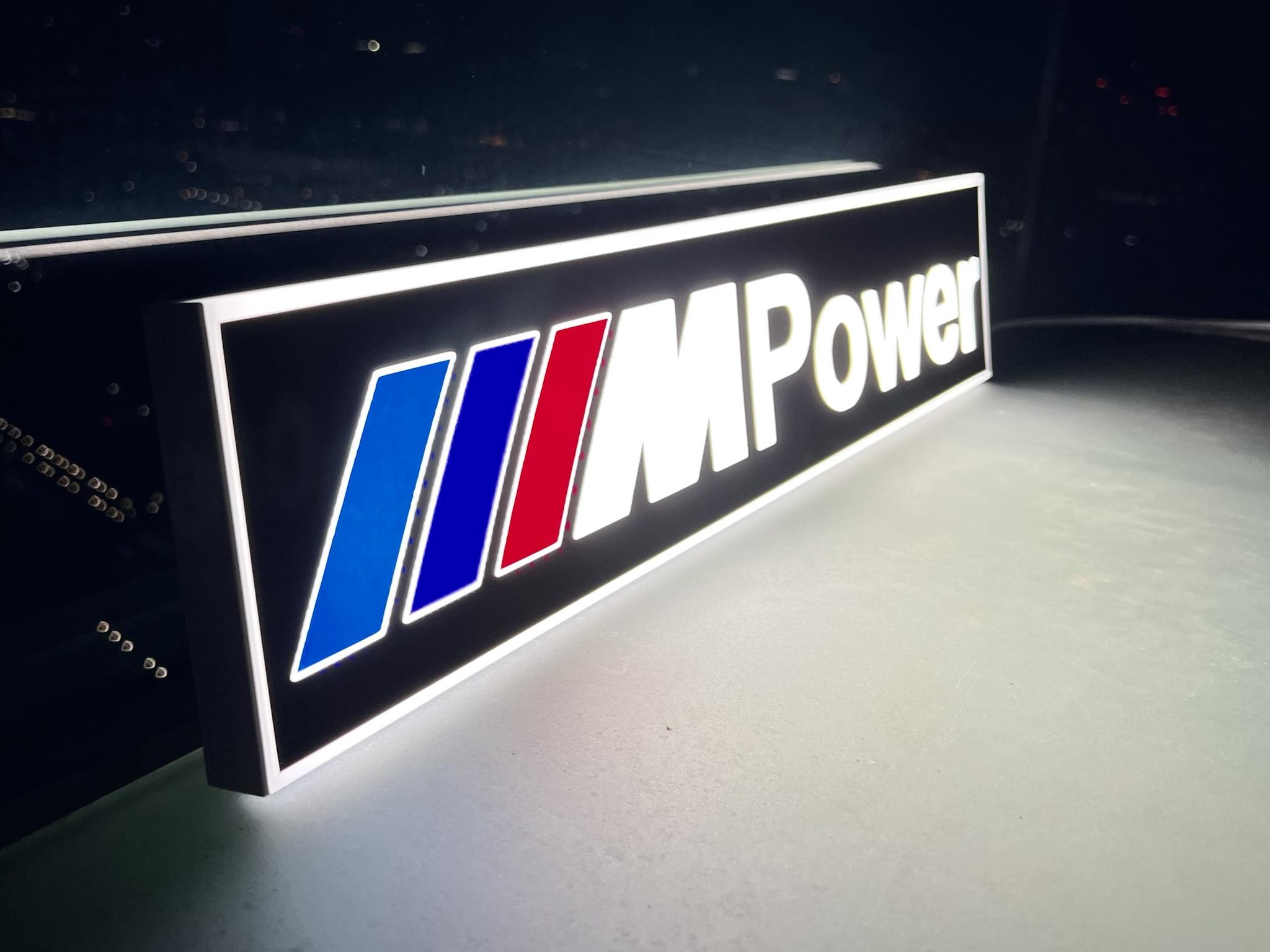 BMW M POWER ILLUMINATED SIGN for sale by auction in London, United Kingdom