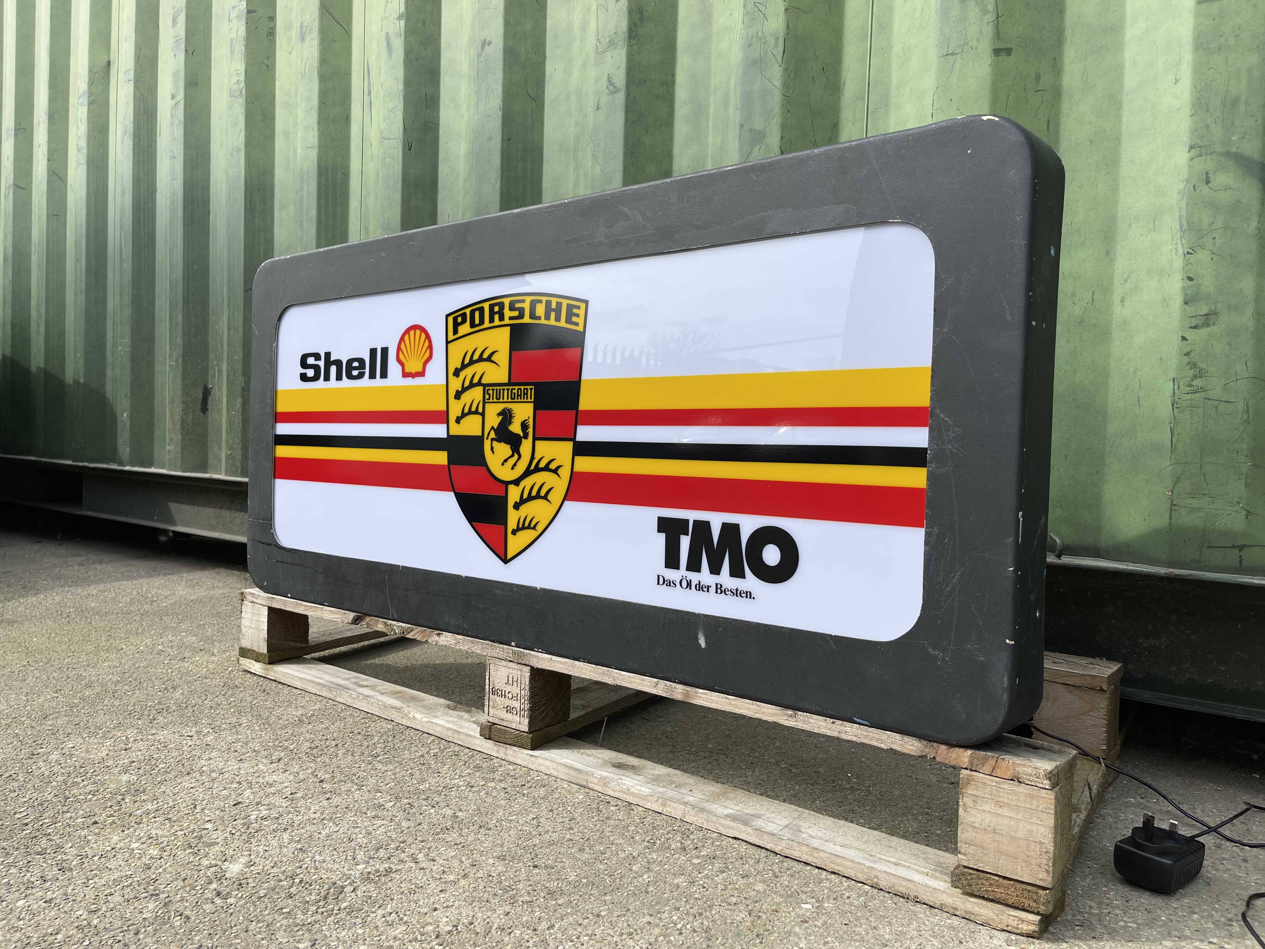 PORSCHE SHELL TMO ILLUMINATED SIGN