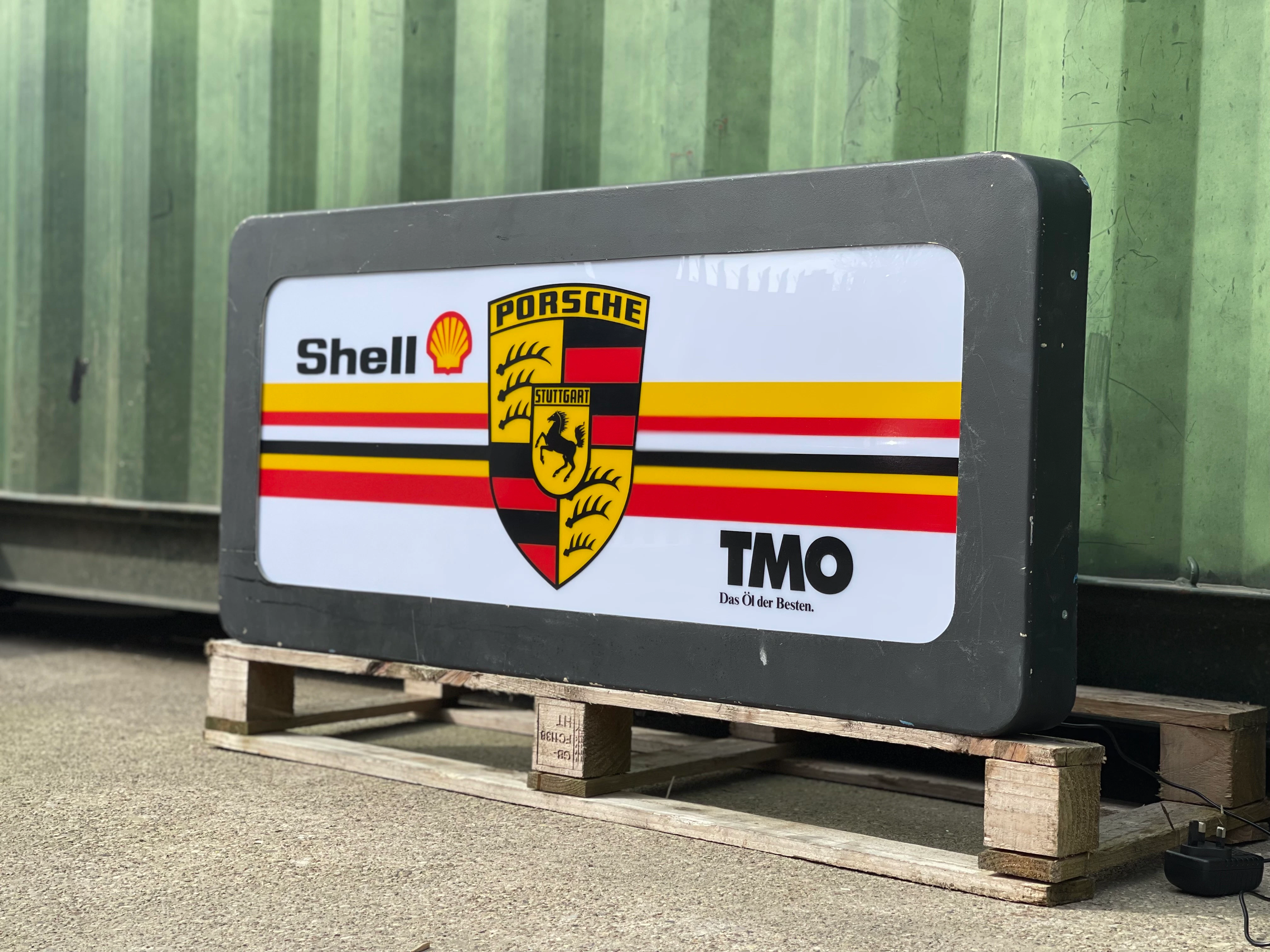 PORSCHE SHELL TMO ILLUMINATED SIGN