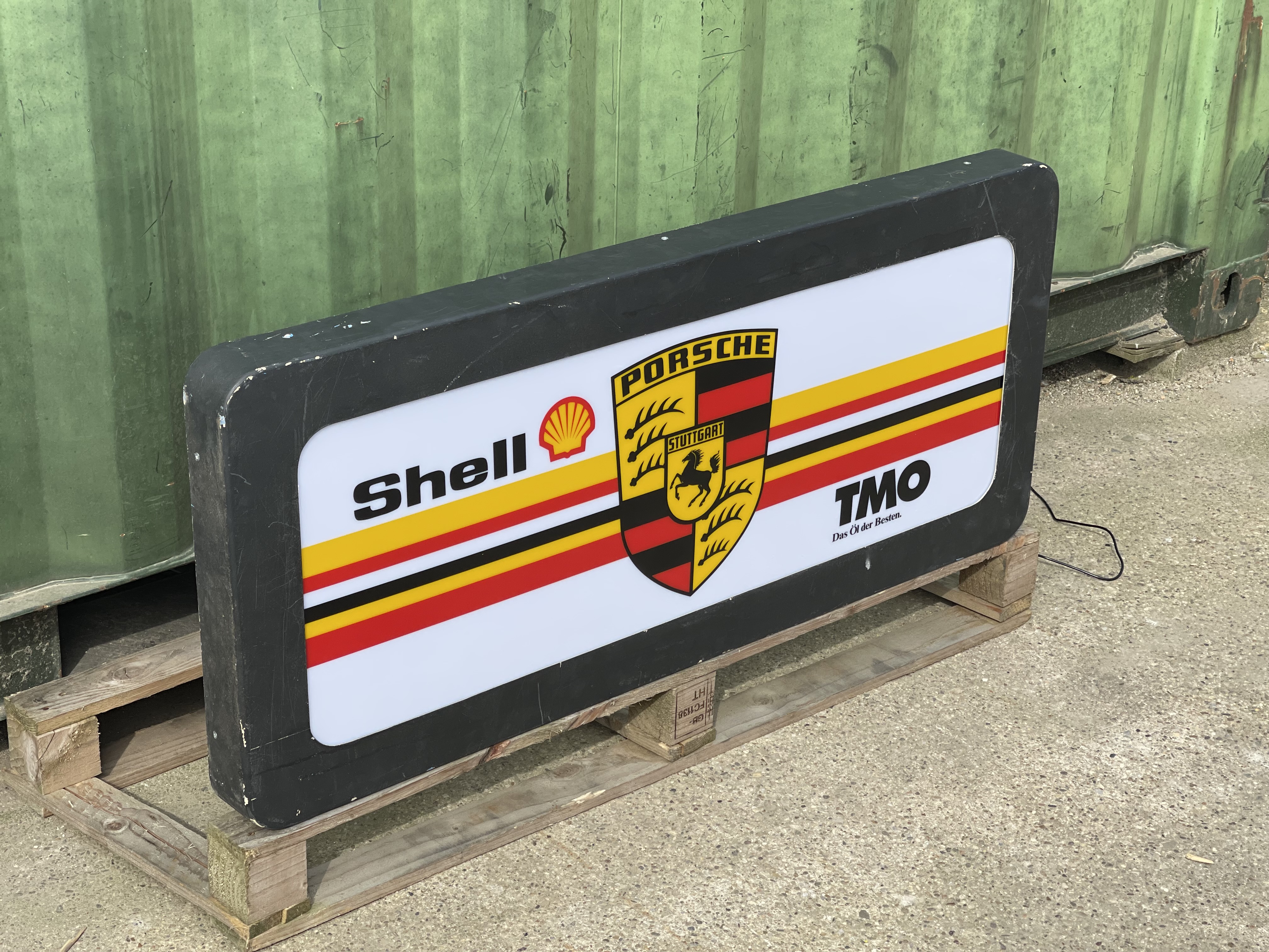 PORSCHE SHELL TMO ILLUMINATED SIGN