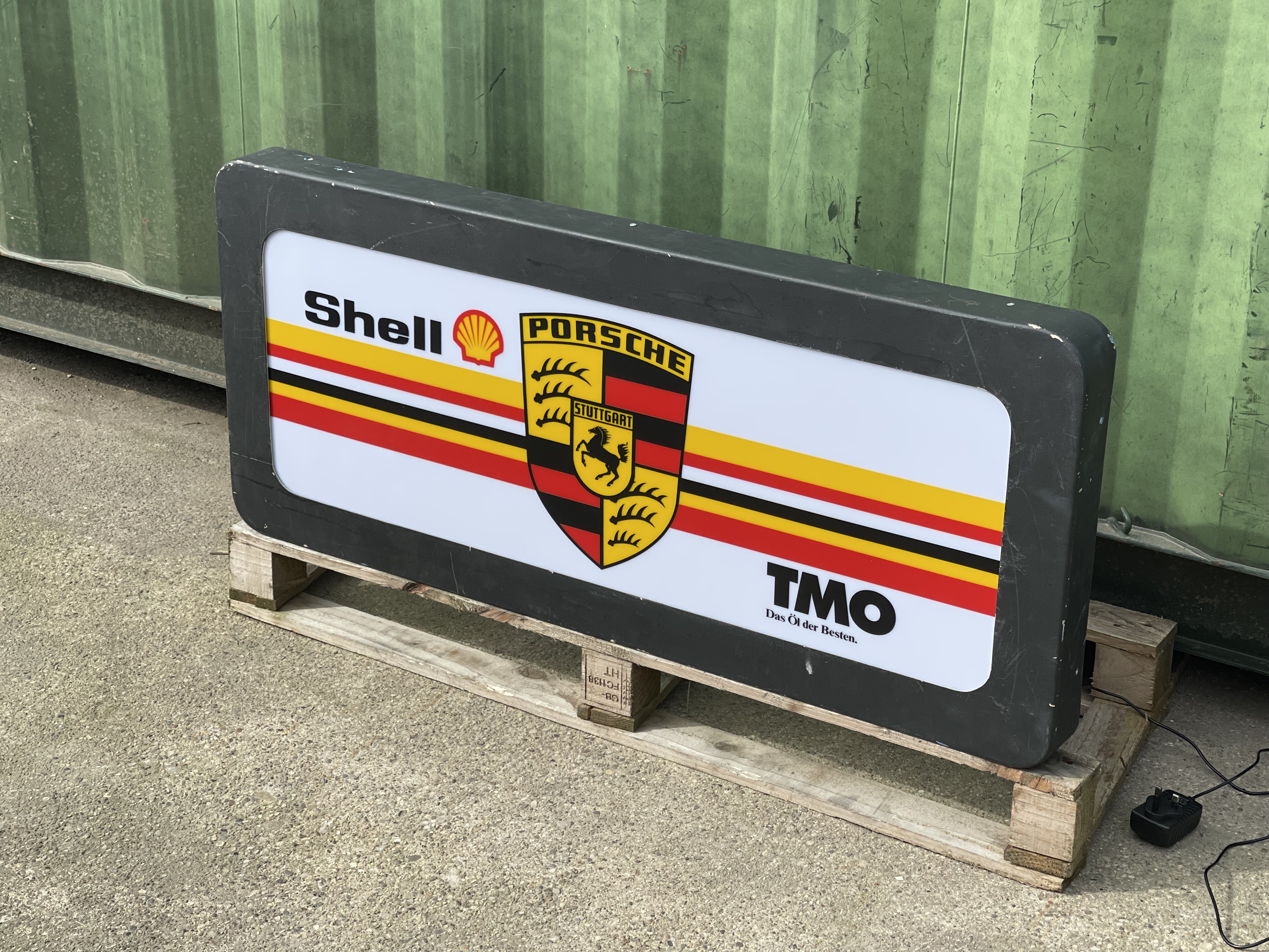 PORSCHE SHELL TMO ILLUMINATED SIGN