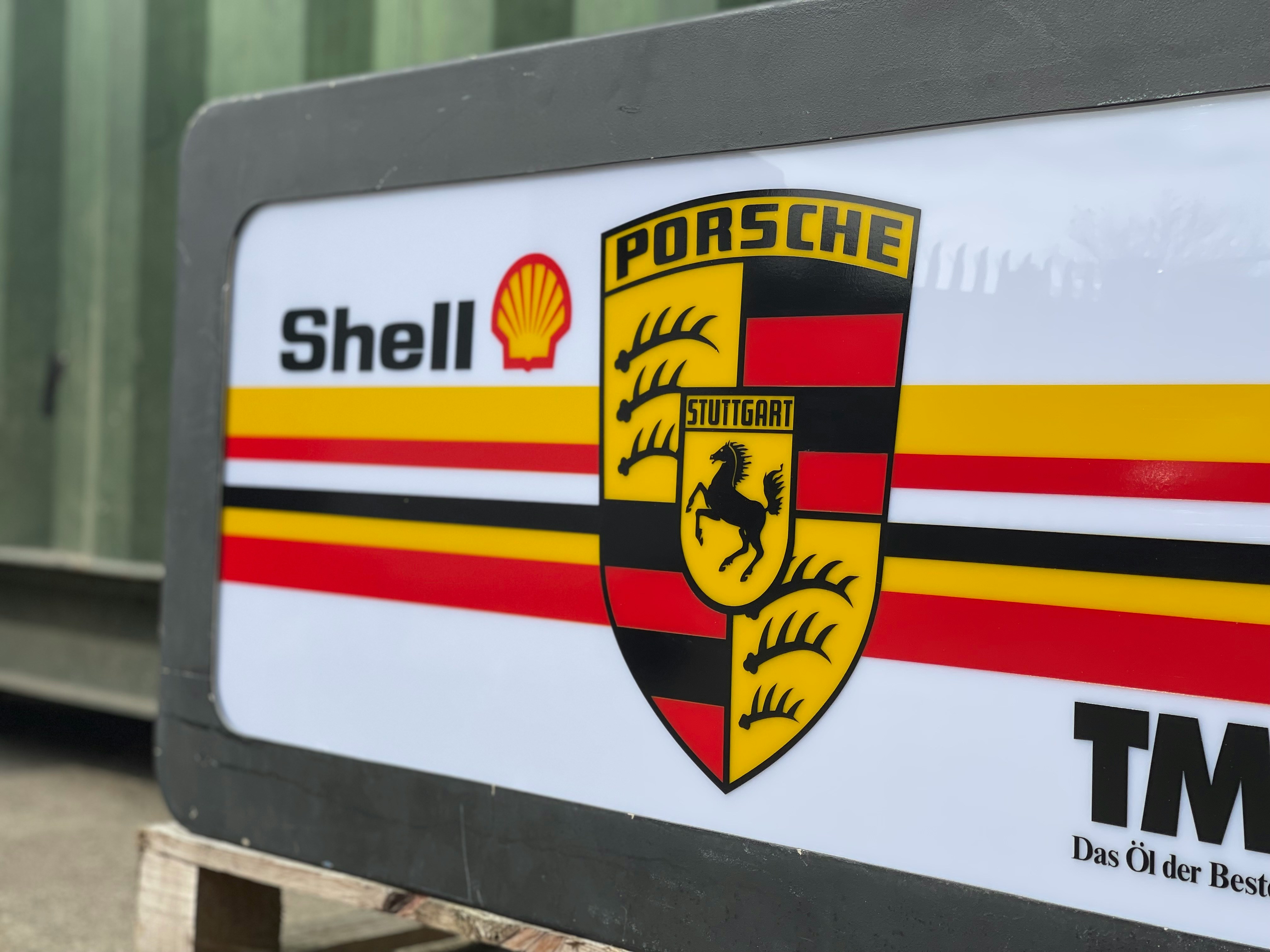 PORSCHE SHELL TMO ILLUMINATED SIGN
