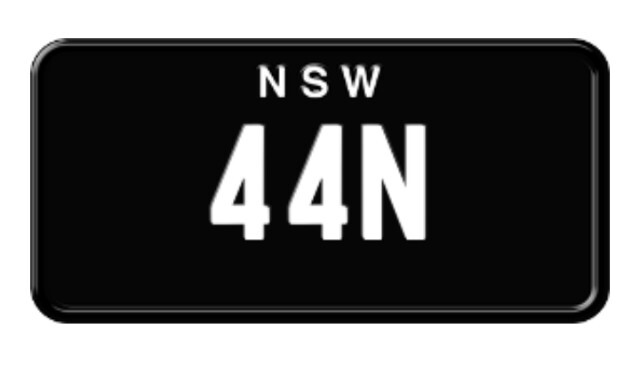 '44N' - NEW SOUTH WALES NUMBER PLATE