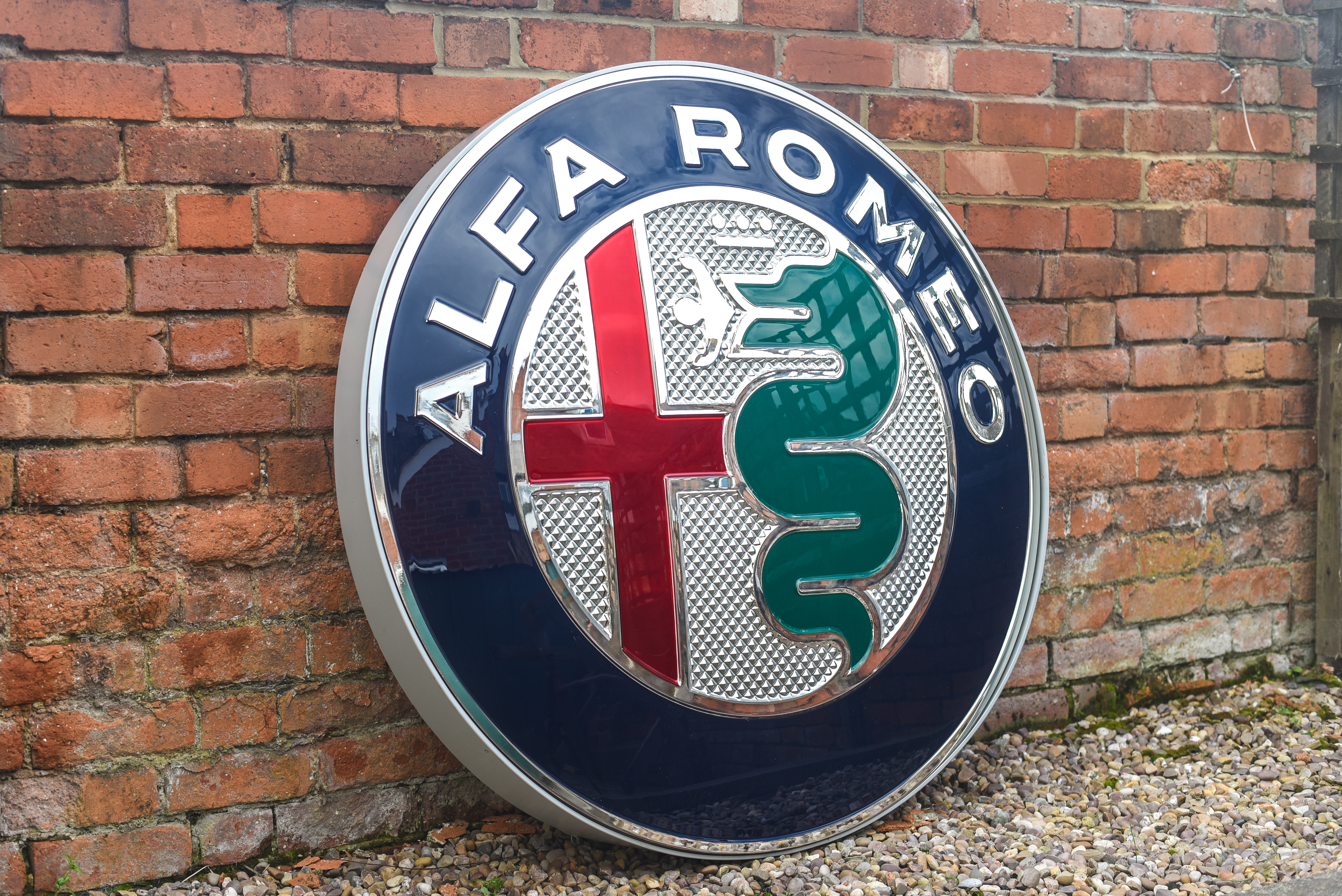 LARGE ALFA ROMEO ILLUMINATED SIGN