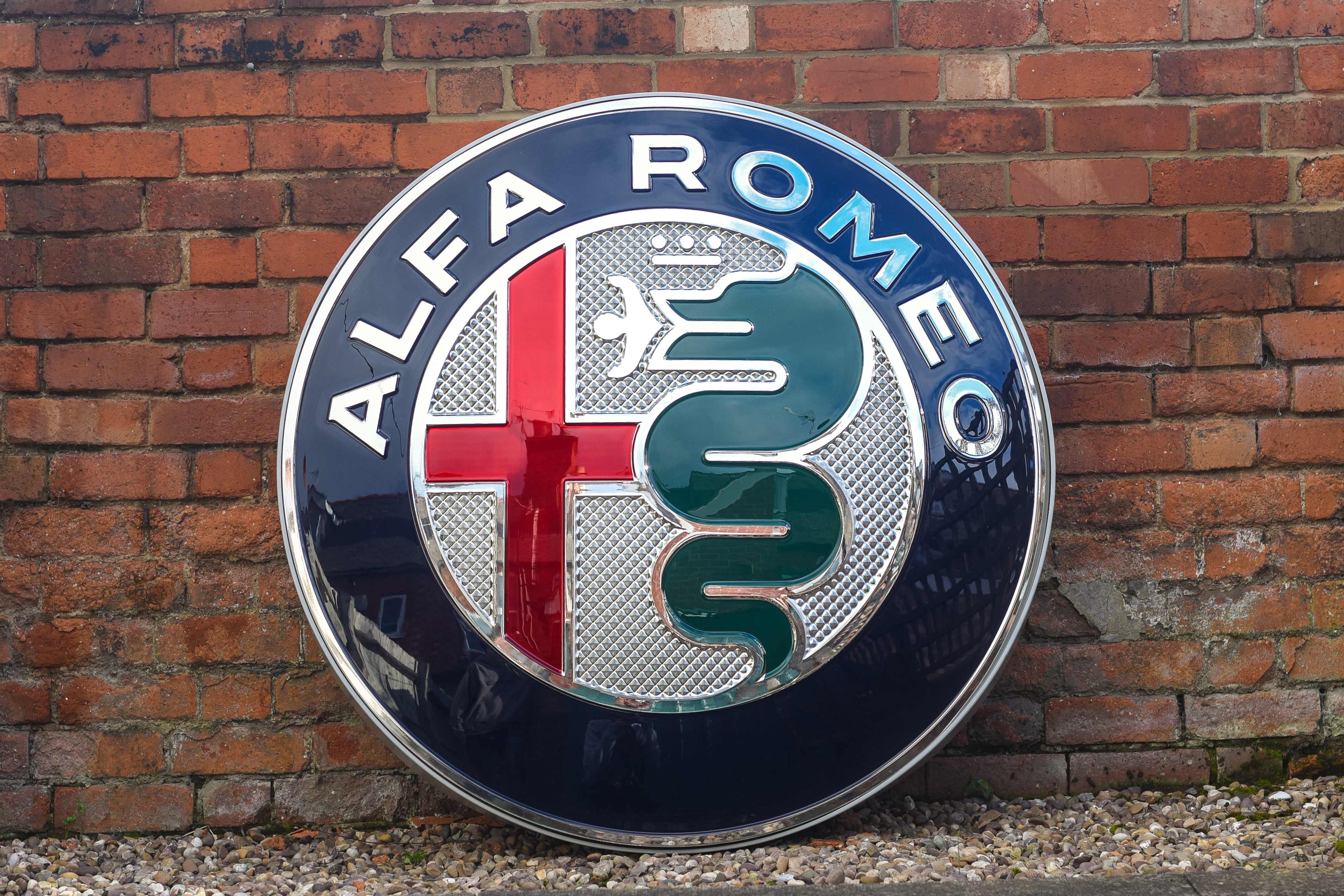 LARGE ALFA ROMEO ILLUMINATED SIGN