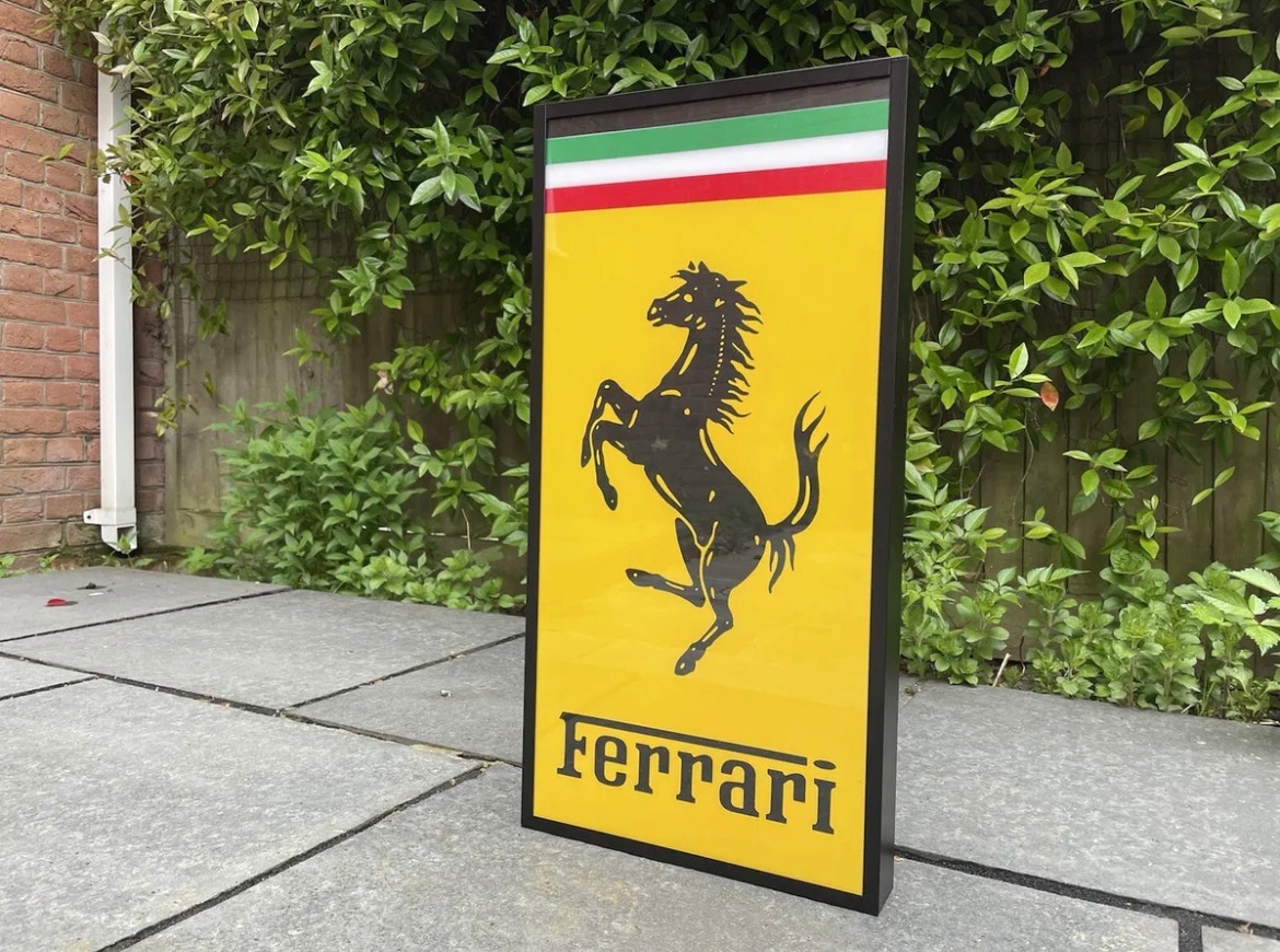 FERRARI ILLUMINATED SIGN