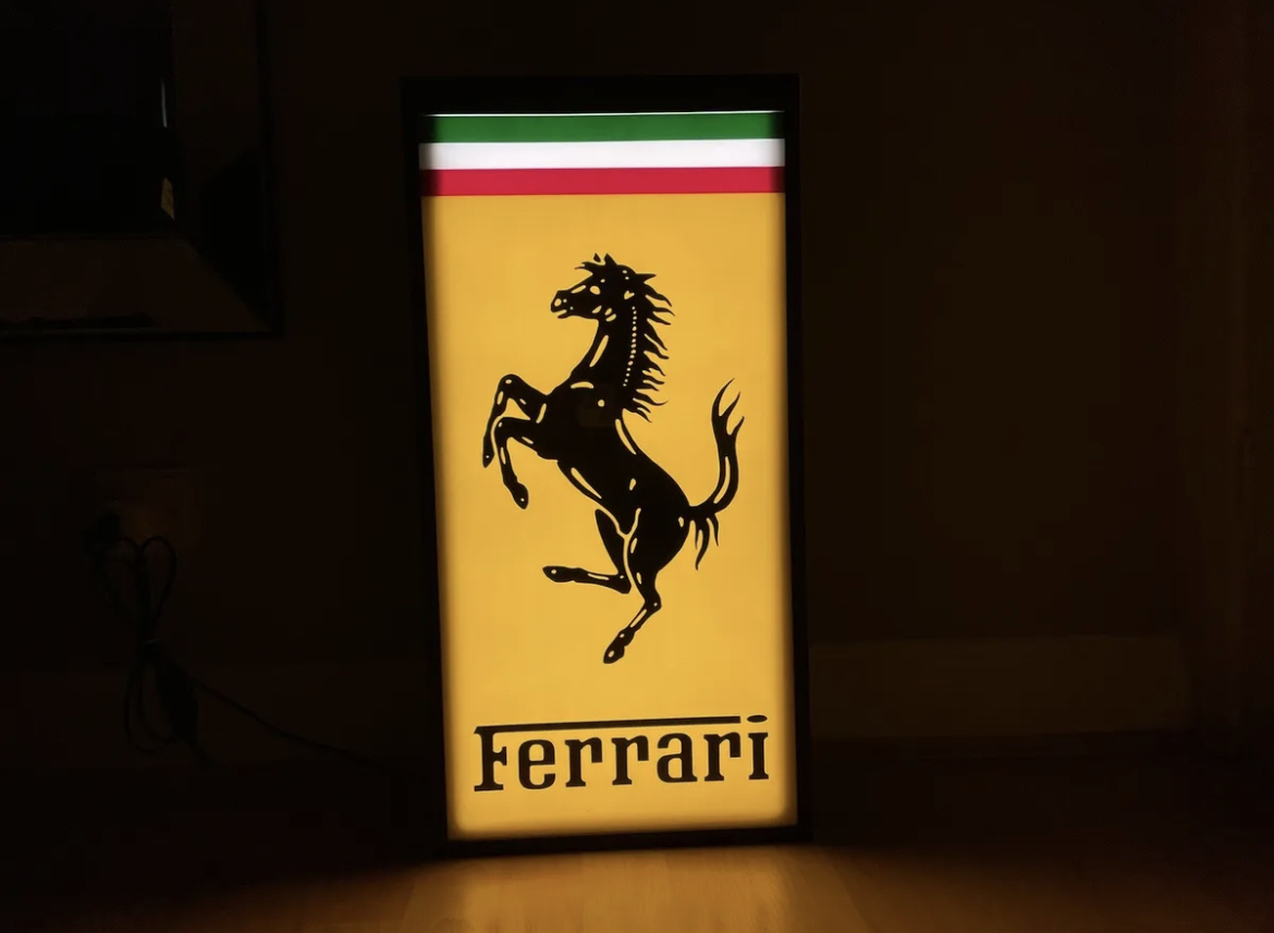 FERRARI ILLUMINATED SIGN