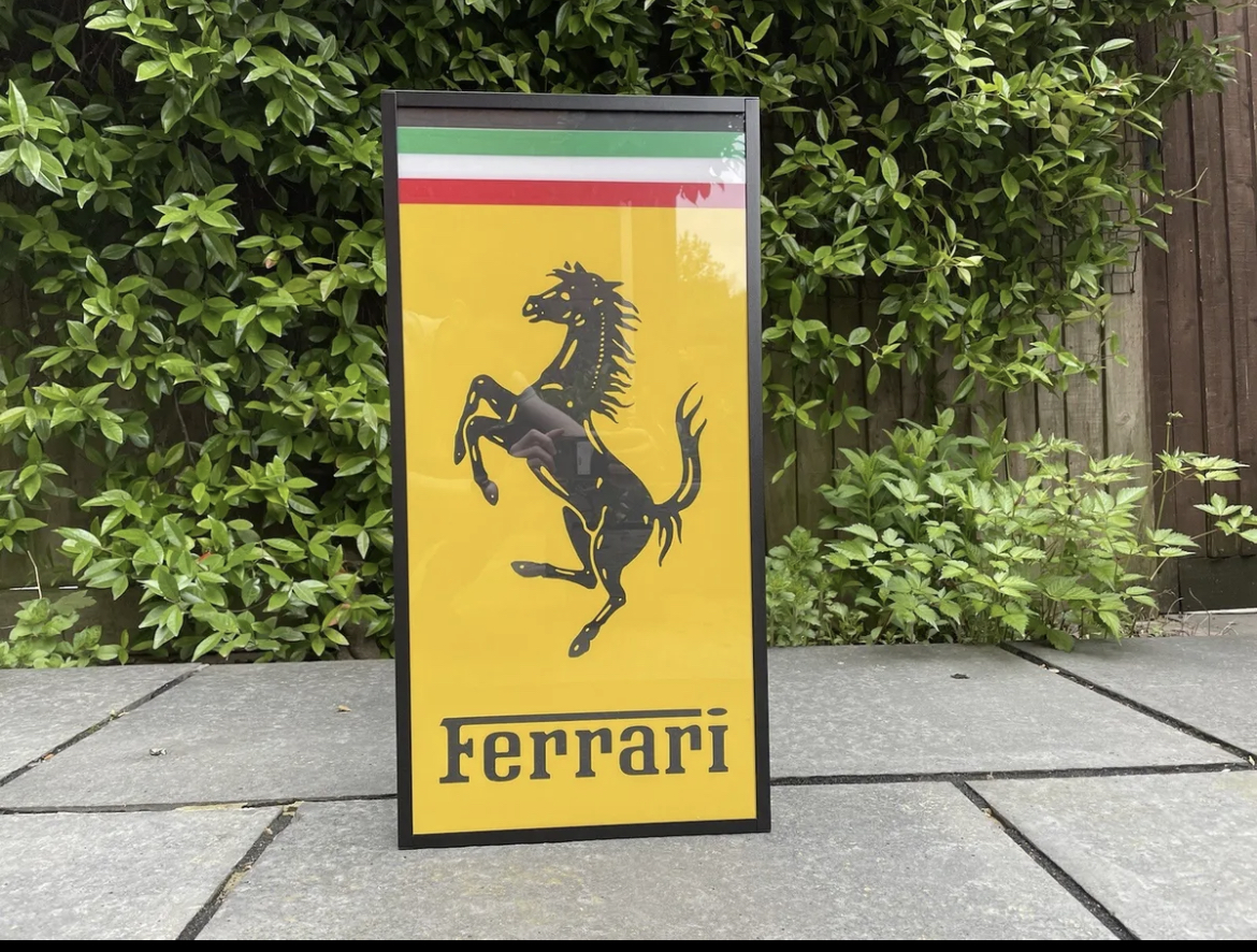FERRARI ILLUMINATED SIGN