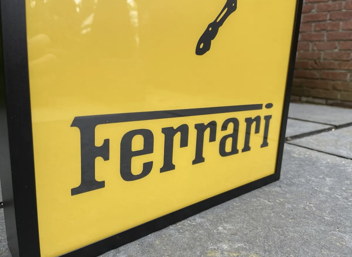 FERRARI ILLUMINATED SIGN