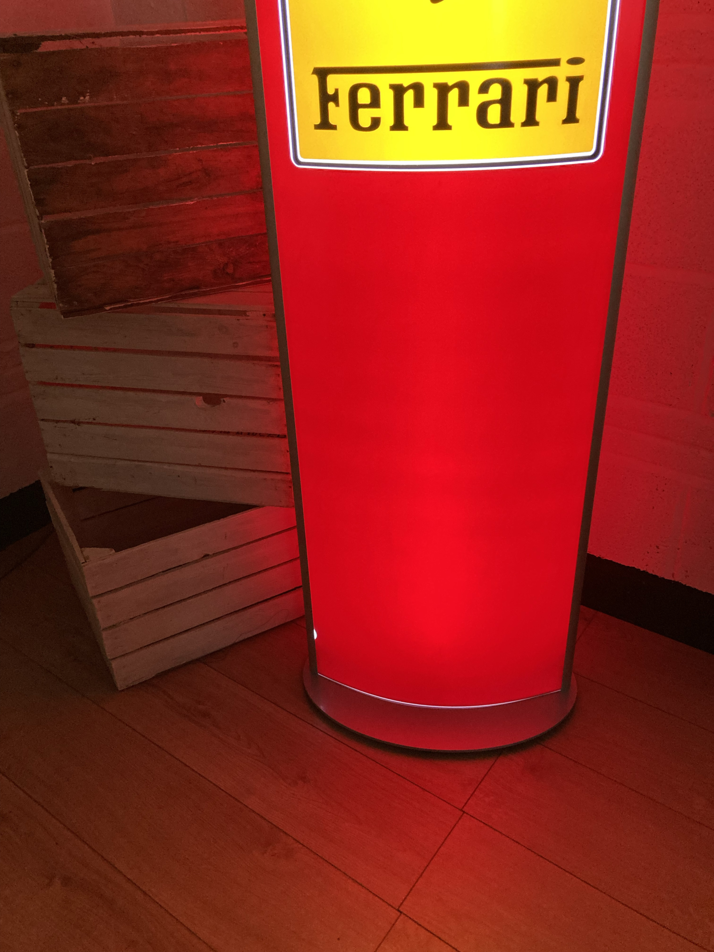 FERRARI ILLUMINATED STAND SIGN