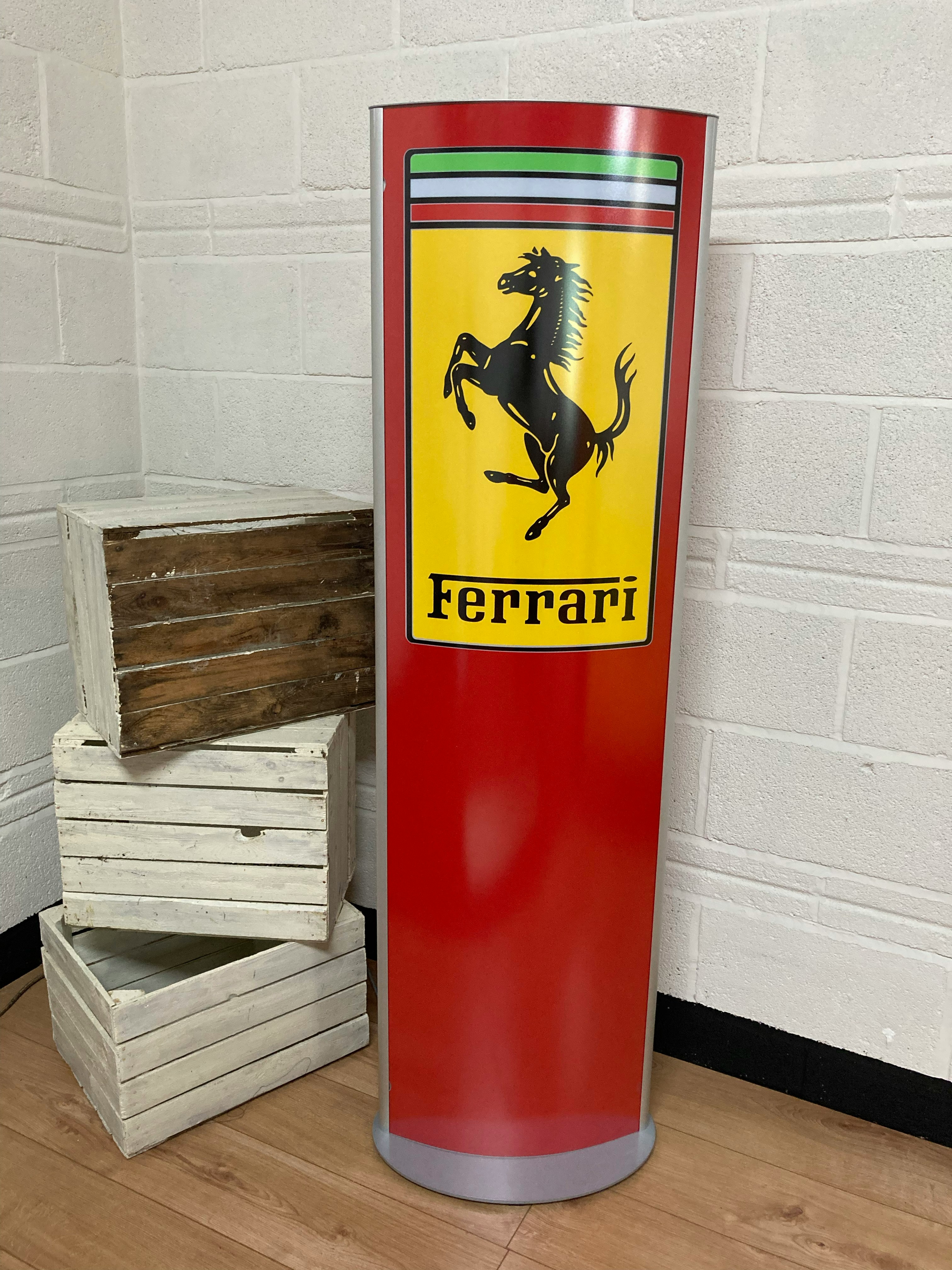 FERRARI ILLUMINATED STAND SIGN
