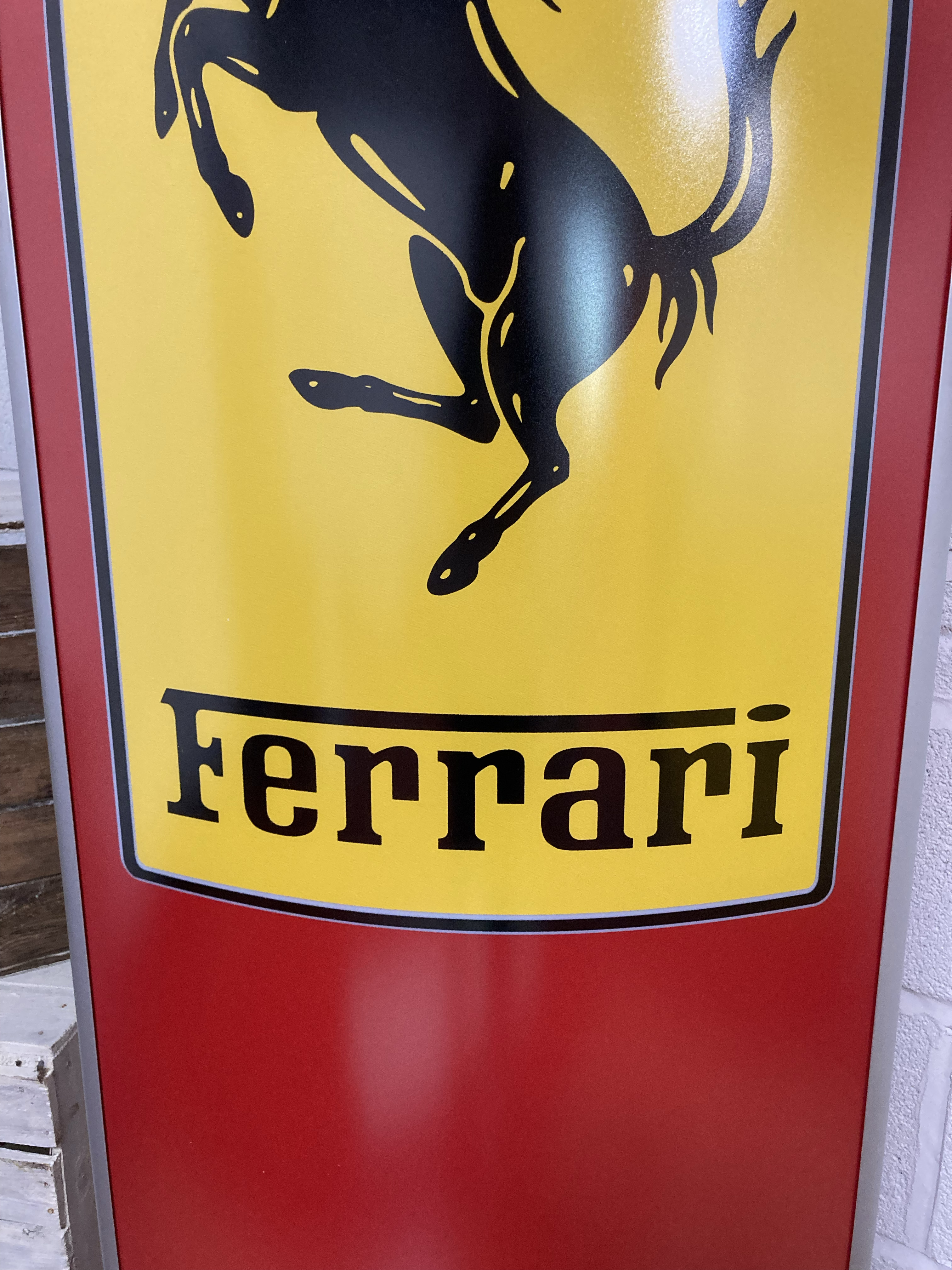FERRARI ILLUMINATED STAND SIGN