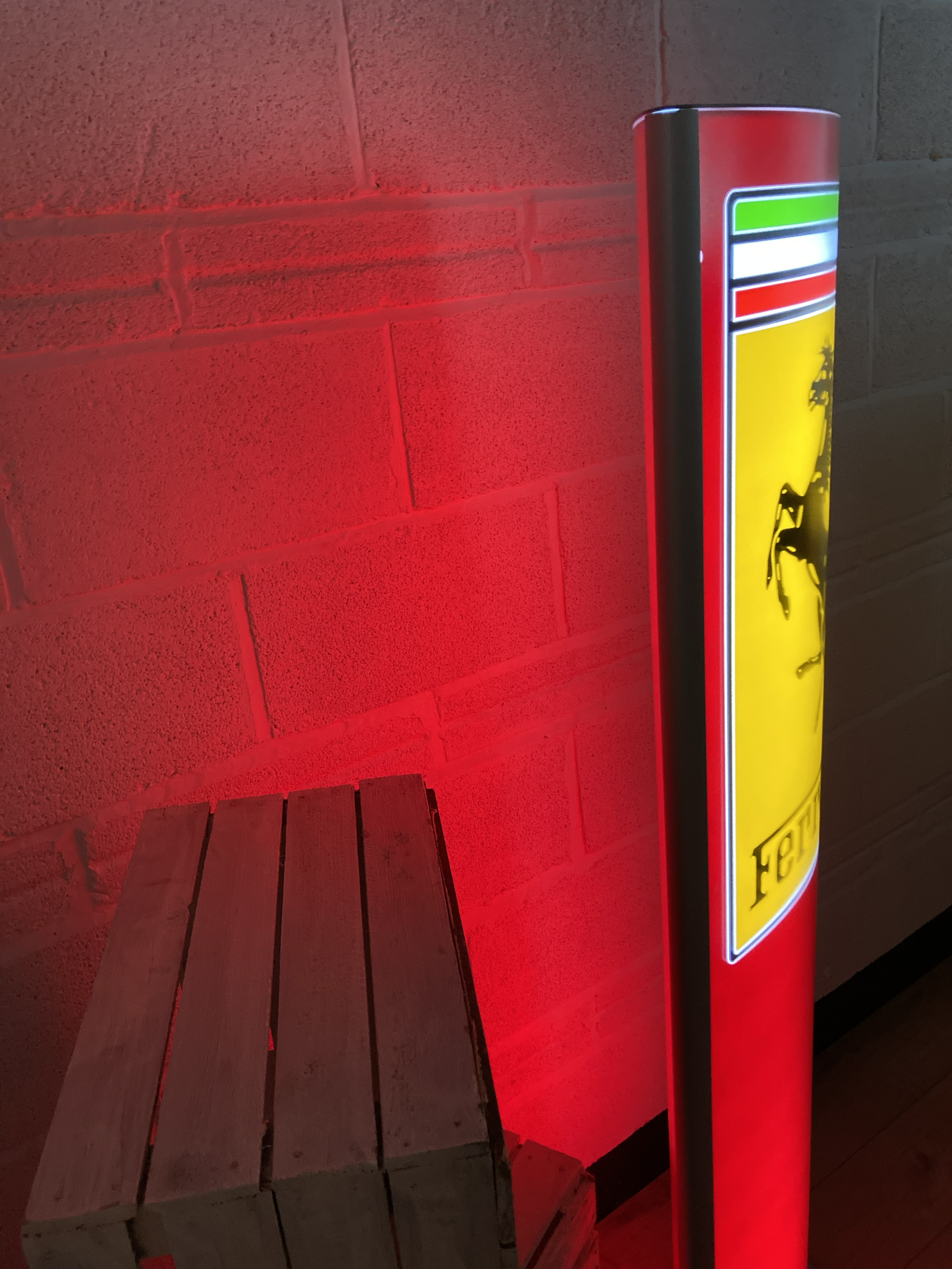 FERRARI ILLUMINATED STAND SIGN