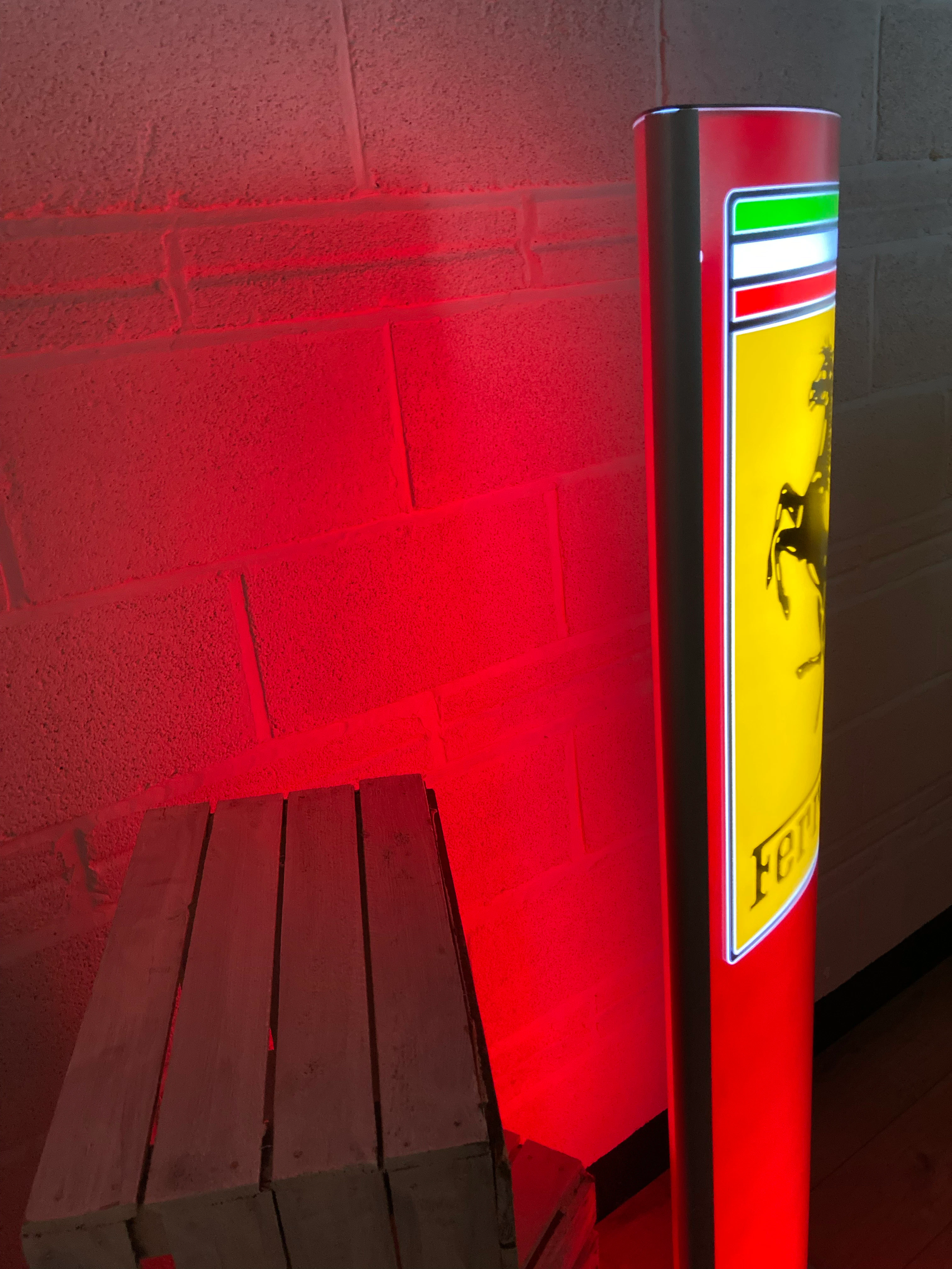 FERRARI ILLUMINATED STAND SIGN