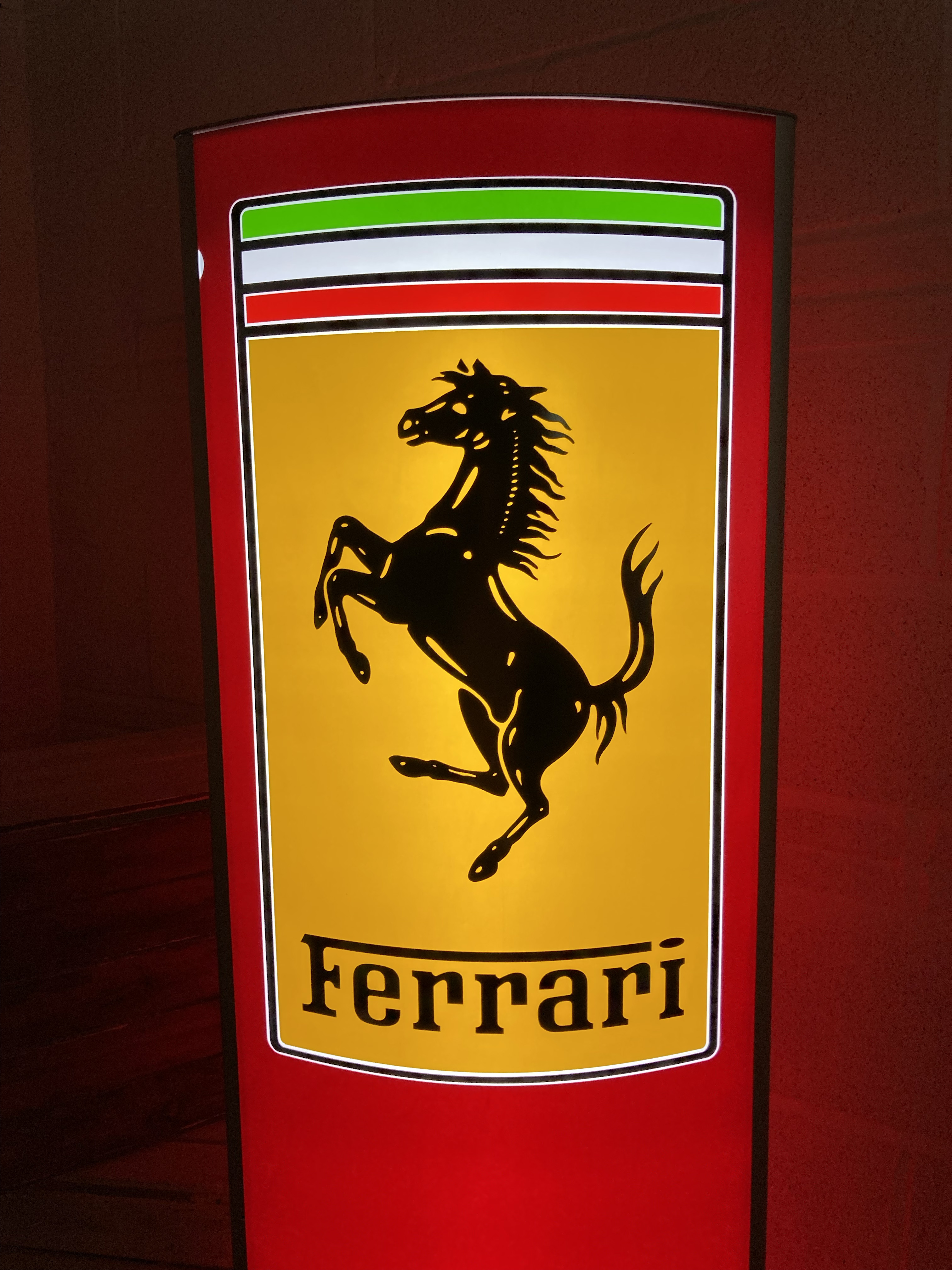 FERRARI ILLUMINATED STAND SIGN