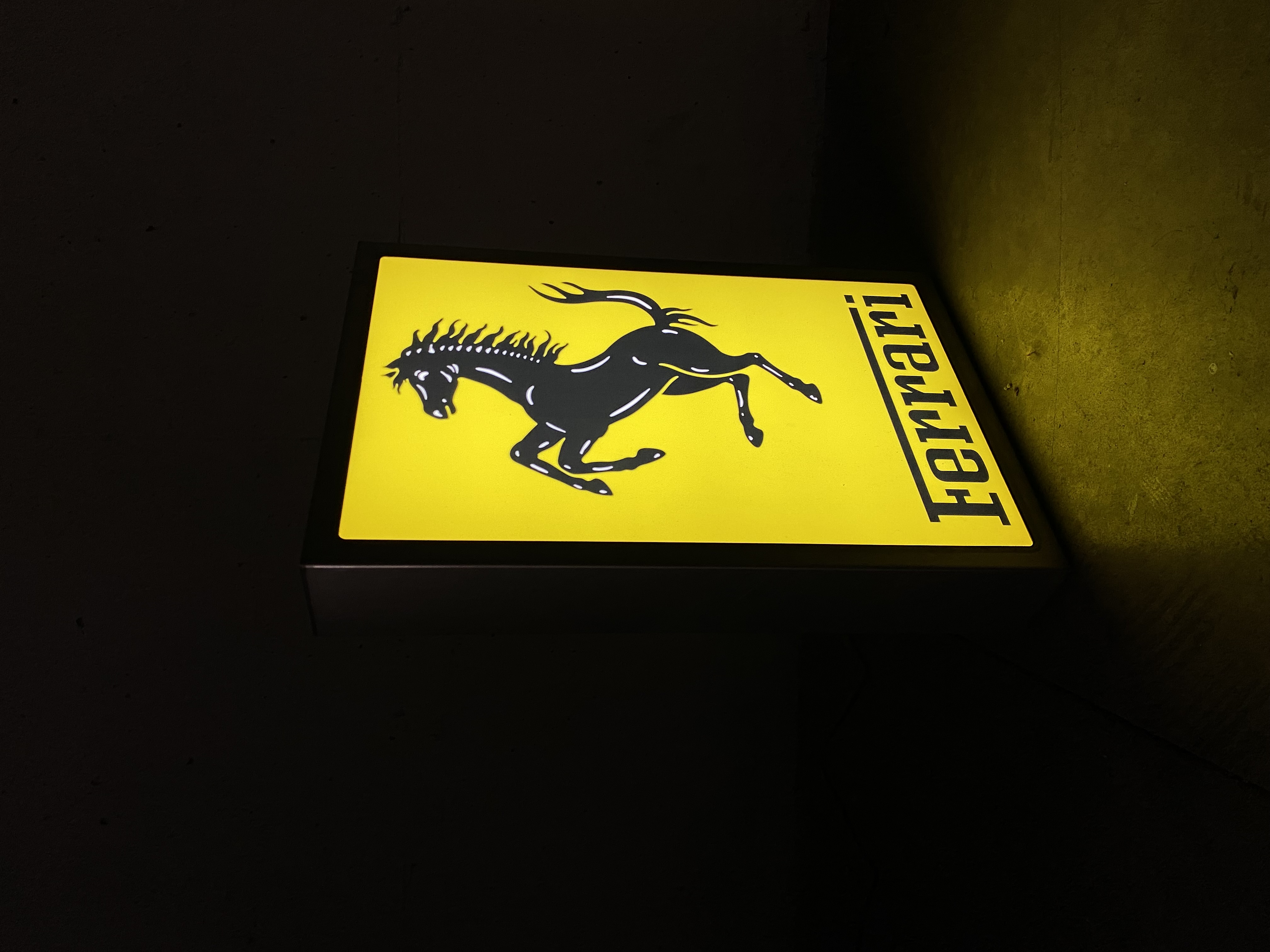 FERRARI ILLUMINATED SIGN