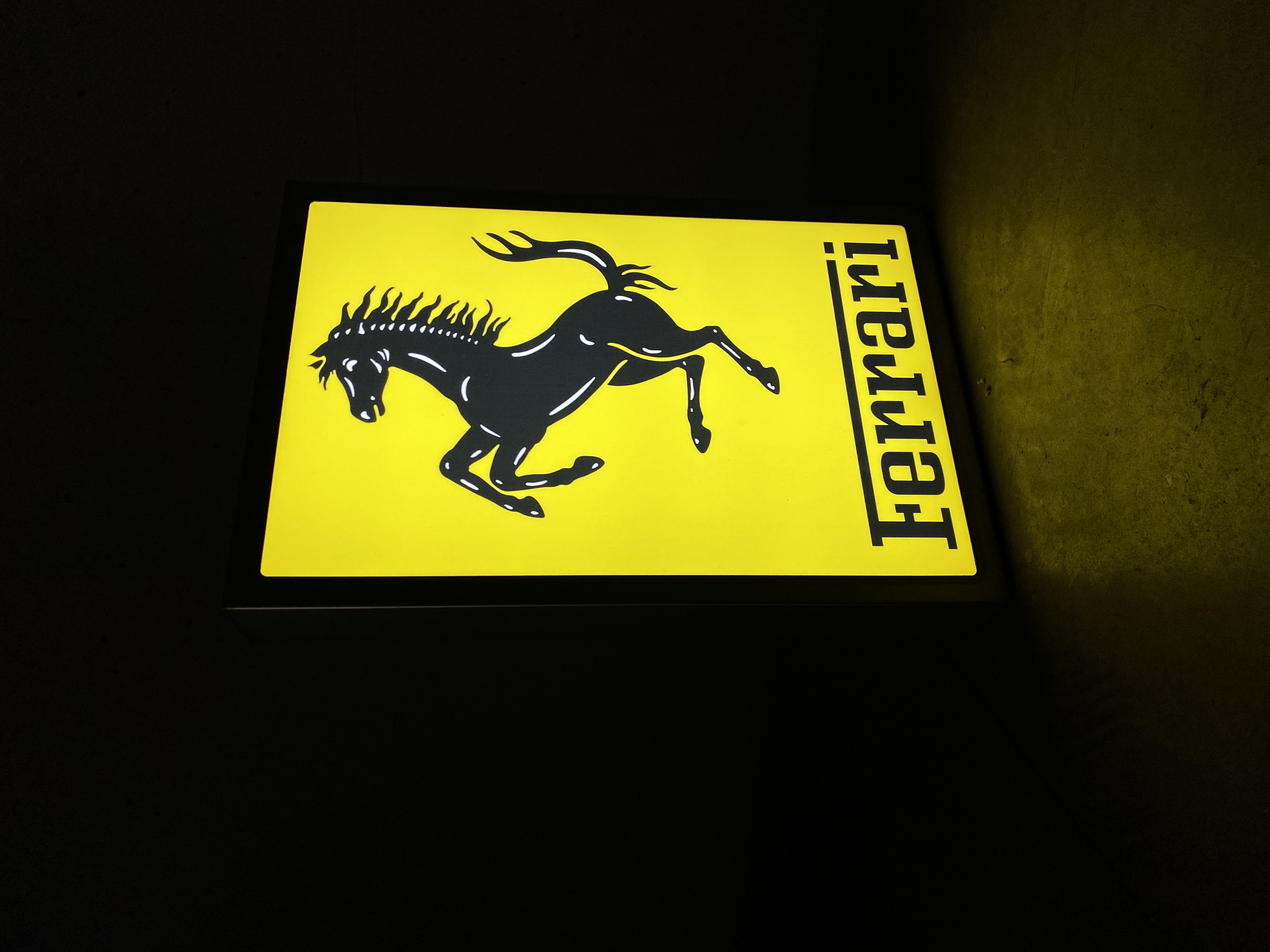FERRARI ILLUMINATED SIGN