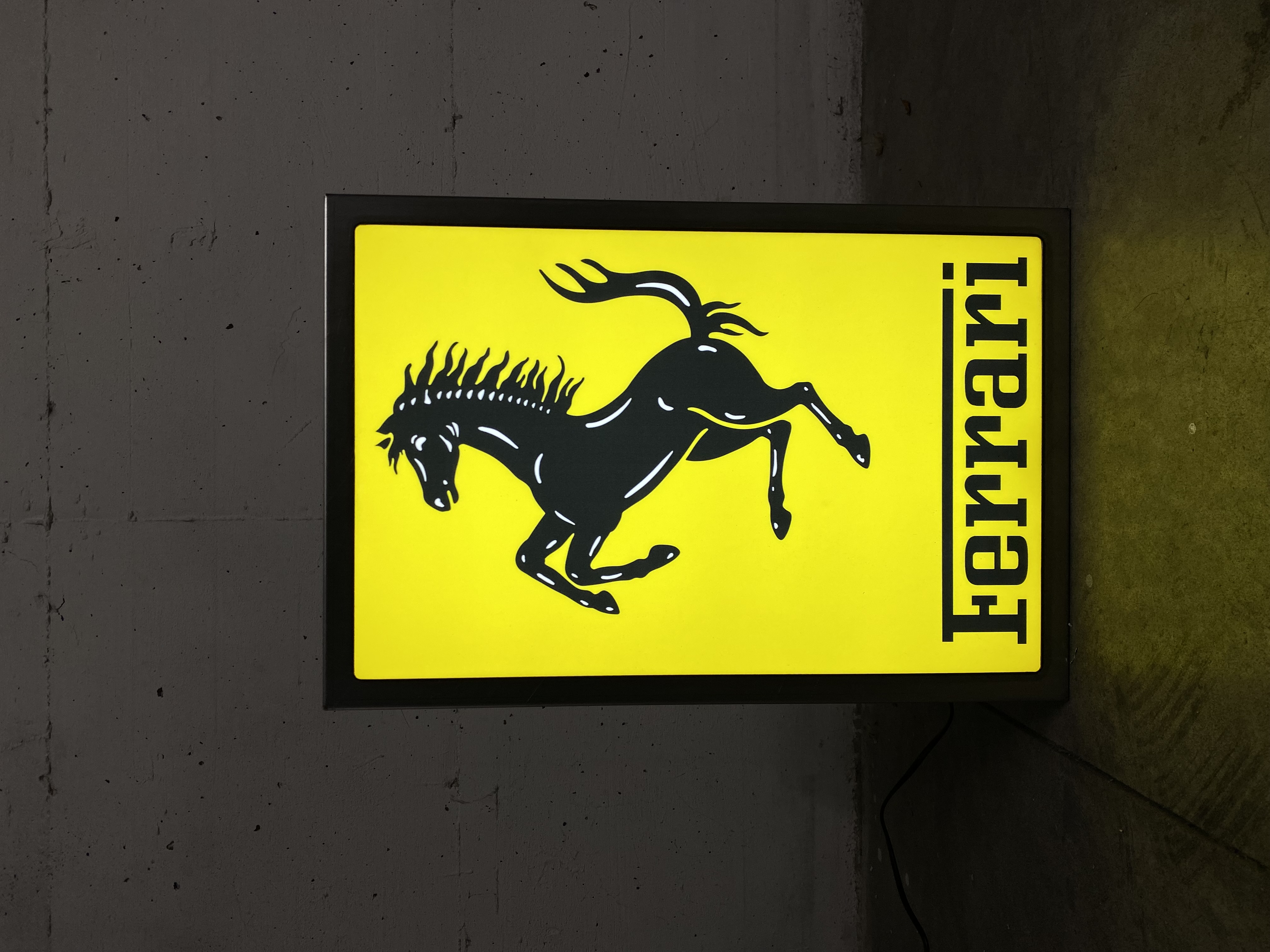 FERRARI ILLUMINATED SIGN