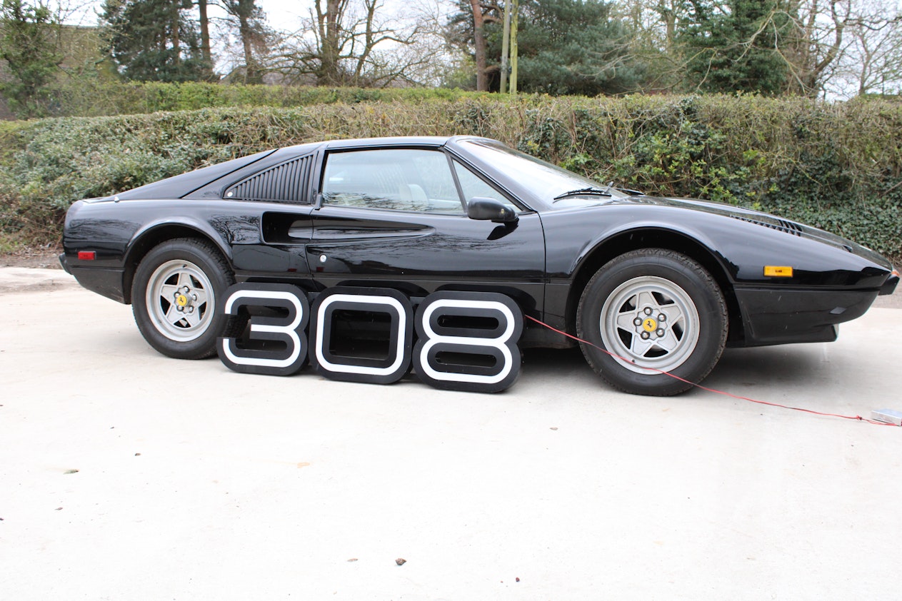FERRARI 308 ILLUMINATED SIGN