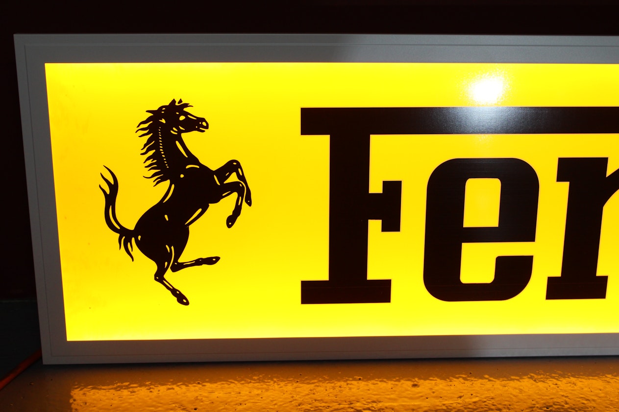 FERRARI ILLUMINATED SIGN