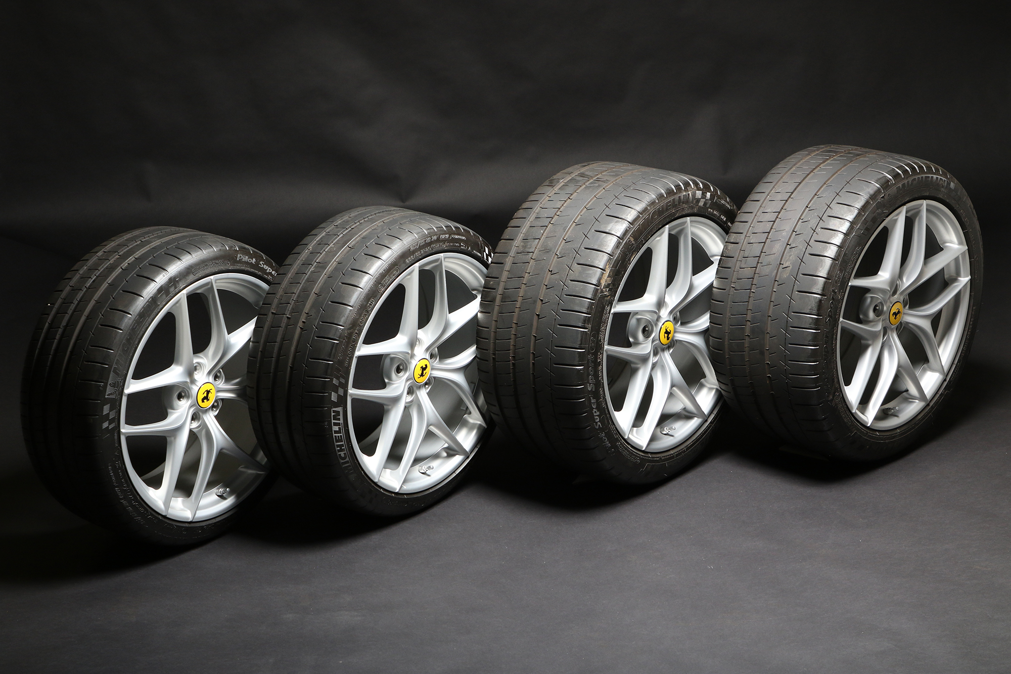 SET OF FERRARI F12 ALLOY WHEELS