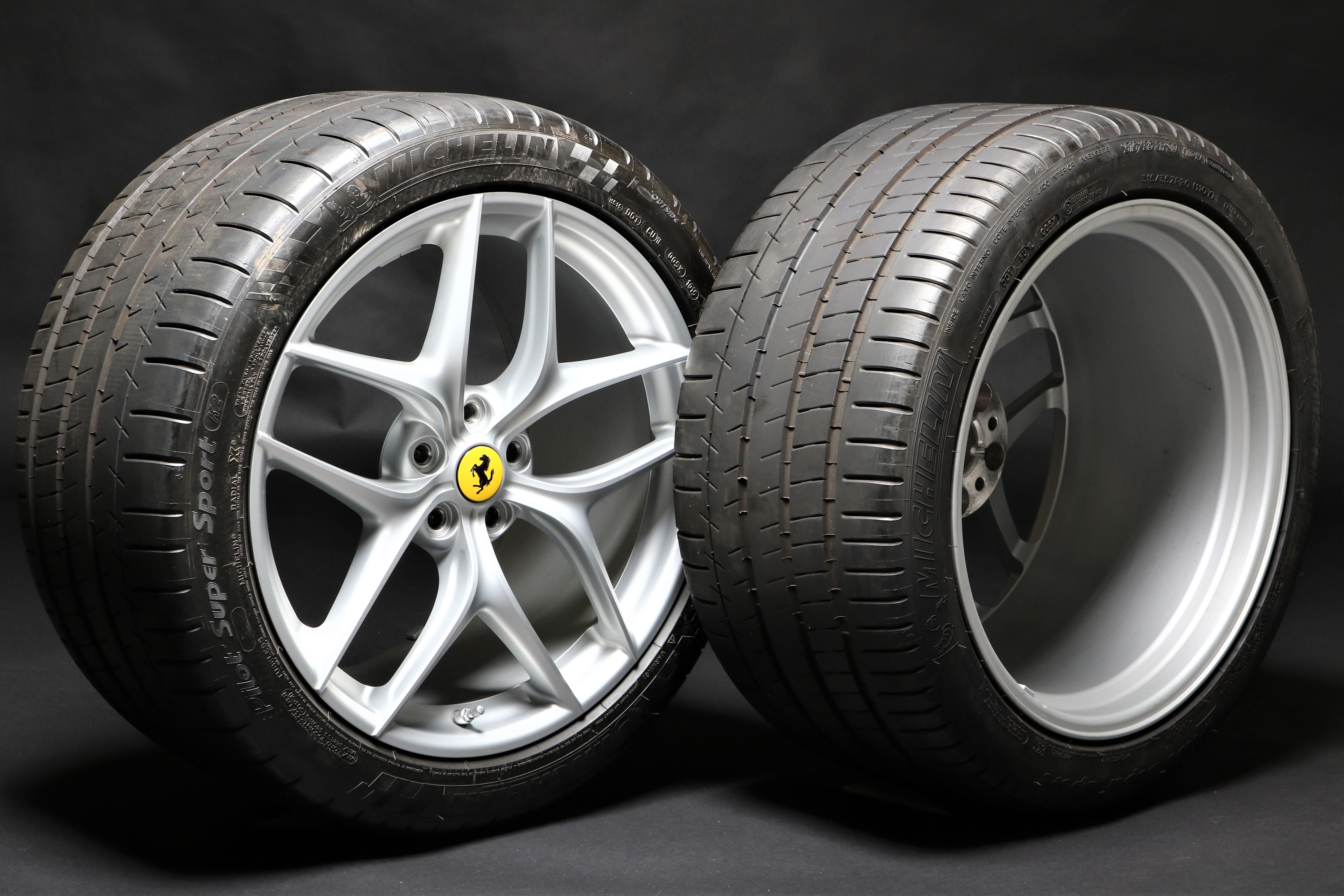 SET OF FERRARI F12 ALLOY WHEELS