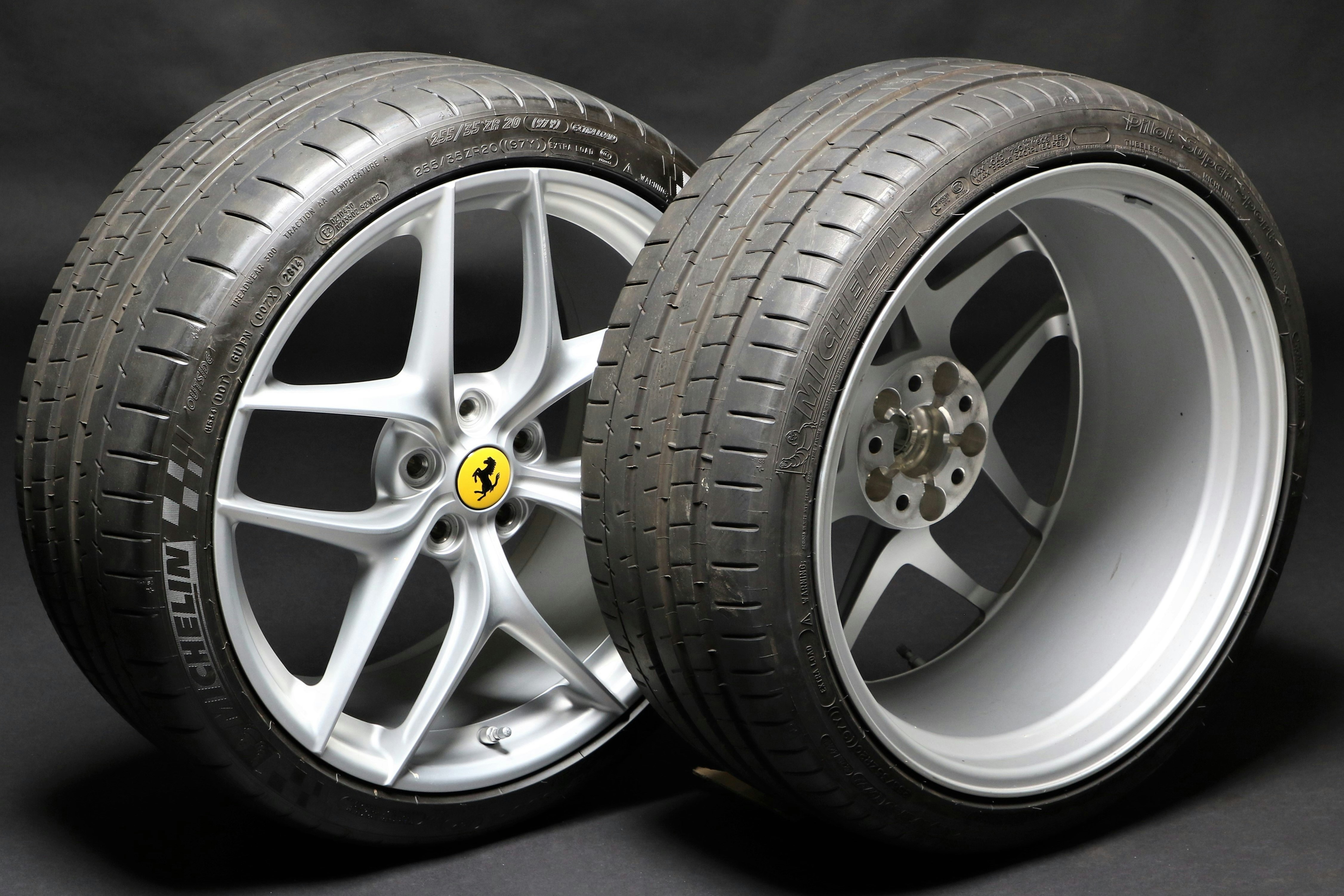 SET OF FERRARI F12 ALLOY WHEELS