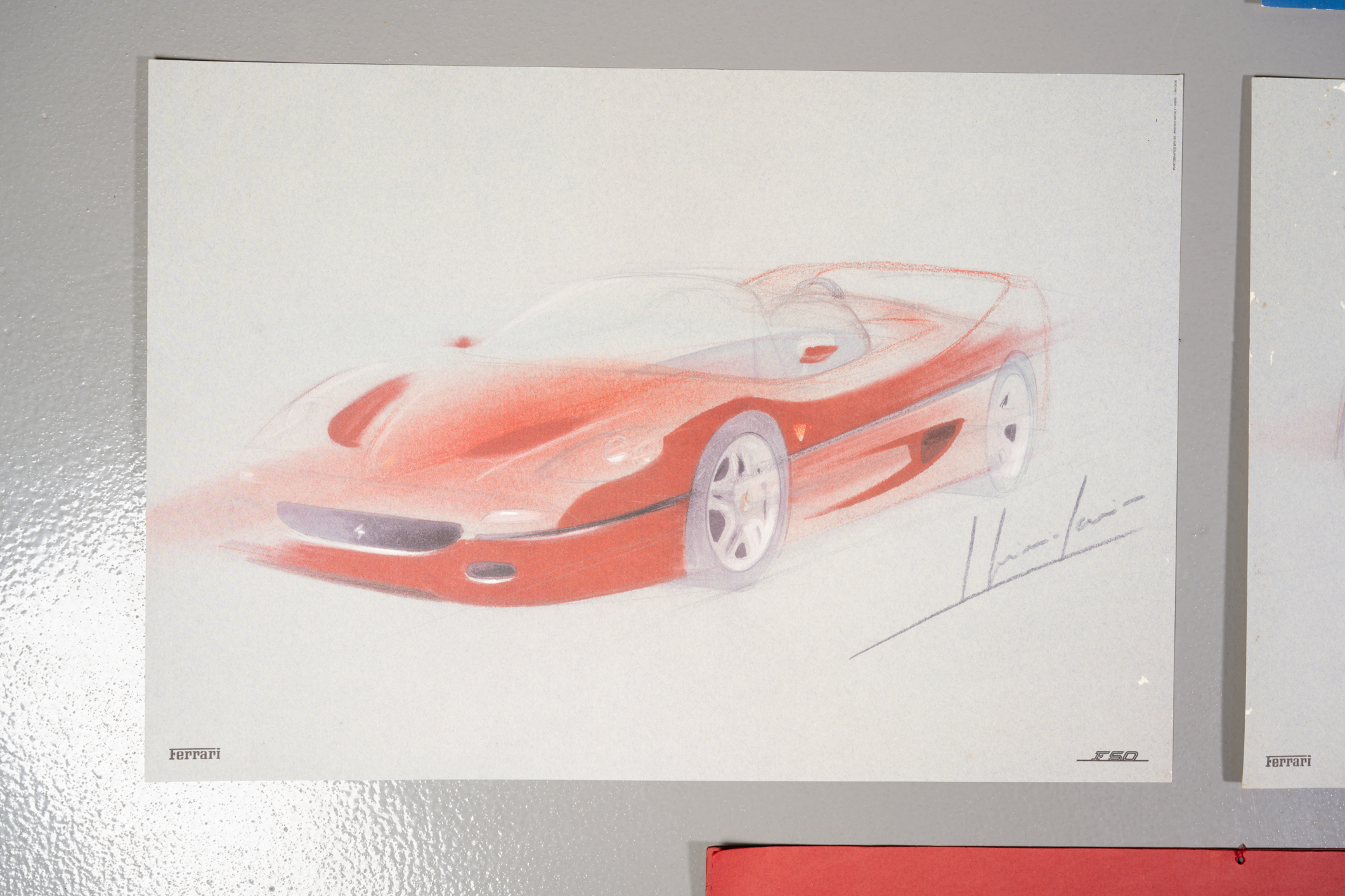 FERRARI F50 BLUEPRINT AND ARTWORK for sale by auction in Poole, Dorset ...