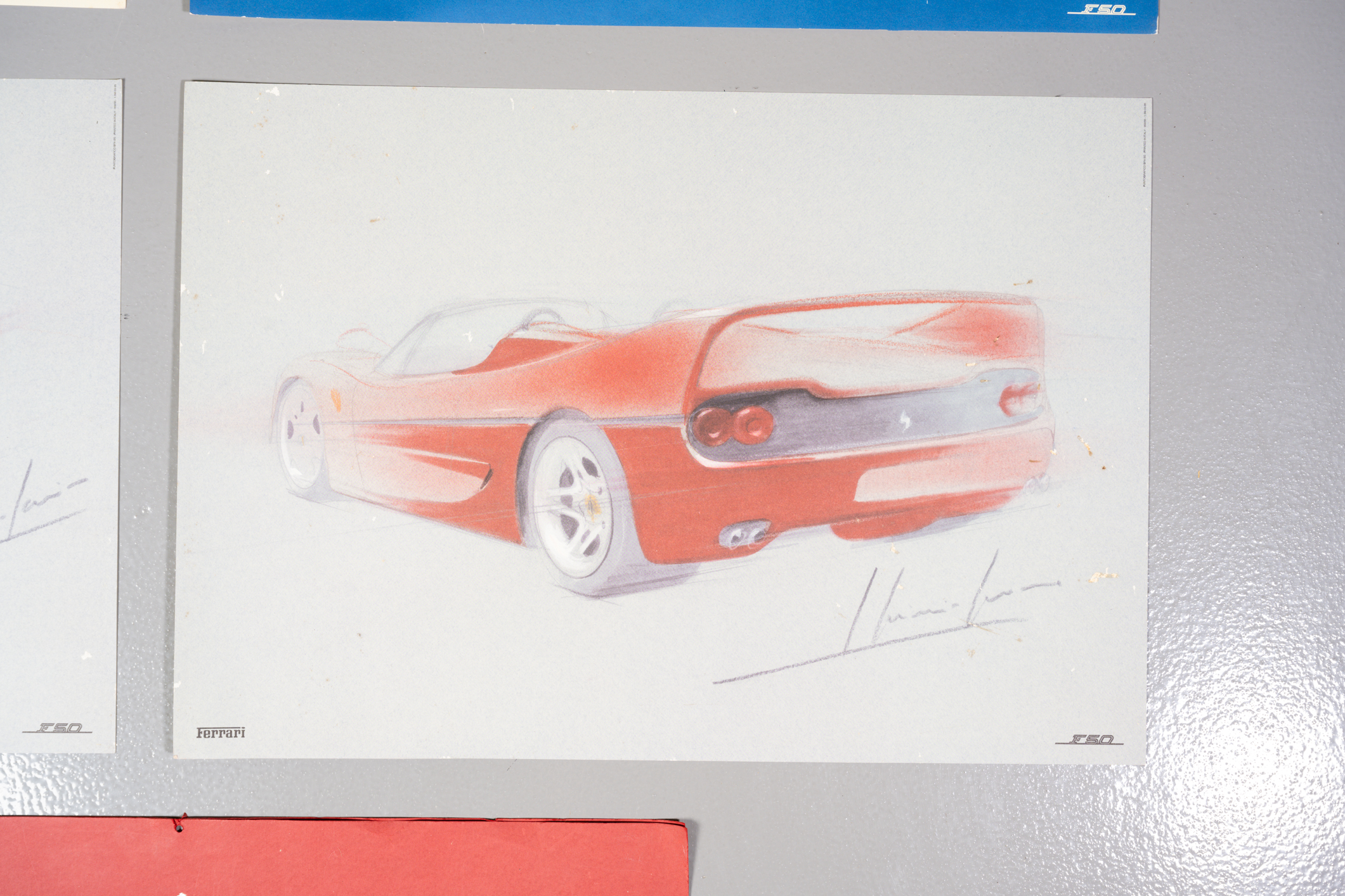 FERRARI F50 BLUEPRINT AND ARTWORK for sale by auction in Poole, Dorset ...