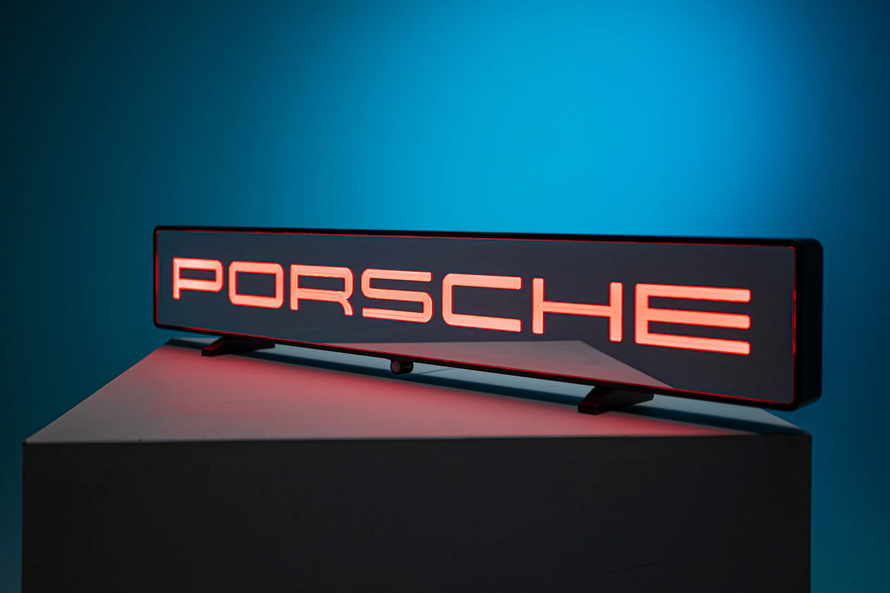 PORSCHE ILLUMINATED SIGN