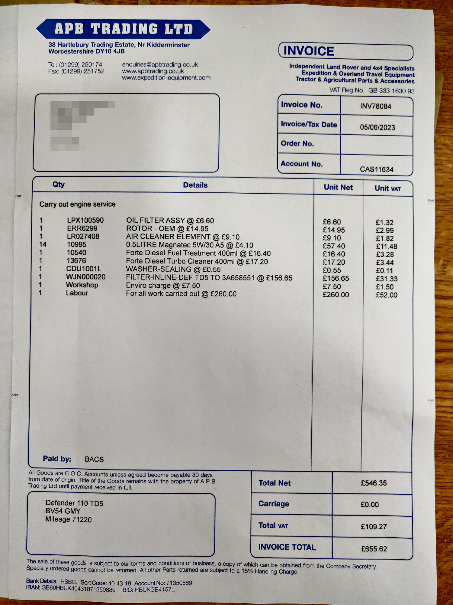 2004 LAND ROVER DEFENDER 110 TD5 XS