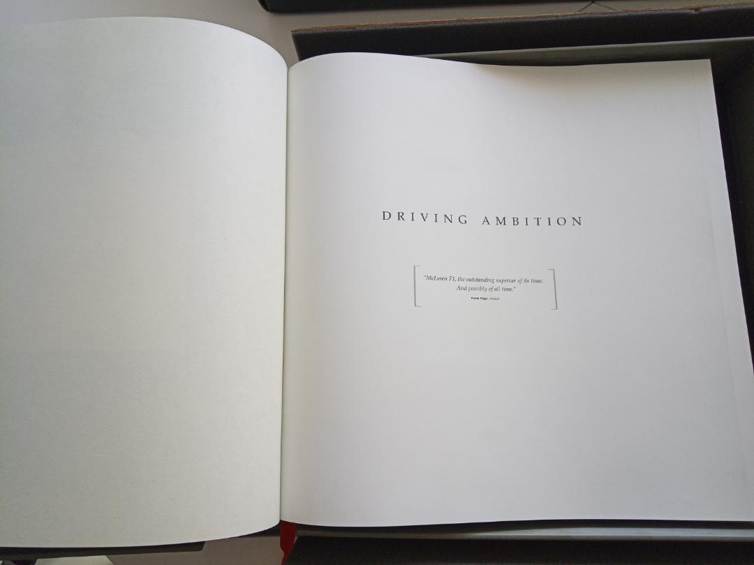 DRIVING AMBITION MCLAREN F1 BOOK for sale by auction in Nice, France