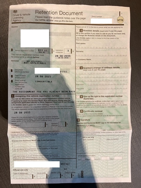 '911 EC' - NUMBER PLATE for sale by auction in , United Kingdom