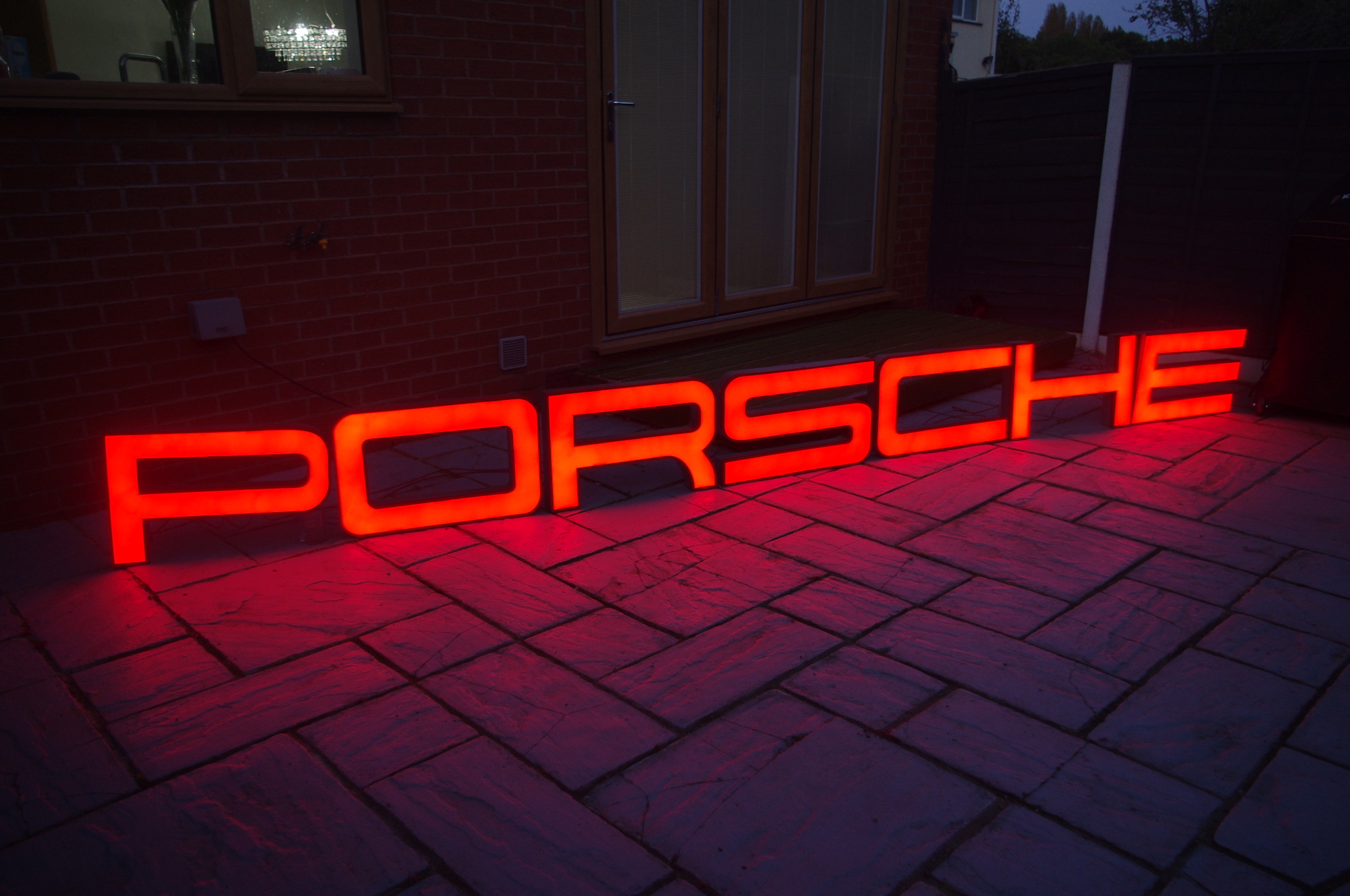 Large Porsche Illuminated Sign for sale by auction in Solihull, West ...