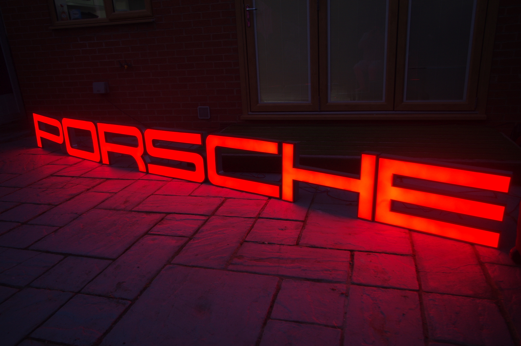 Large Porsche Illuminated Sign for sale by auction in Solihull, West ...