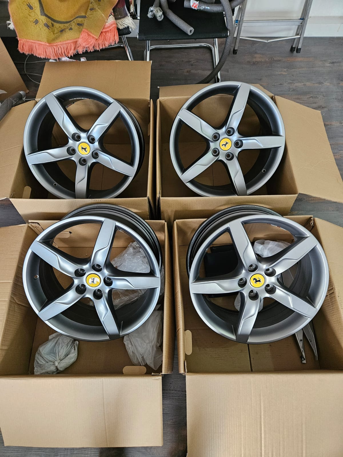 Set Of Ferrari California T Wheels and Tyres for sale by auction in ...