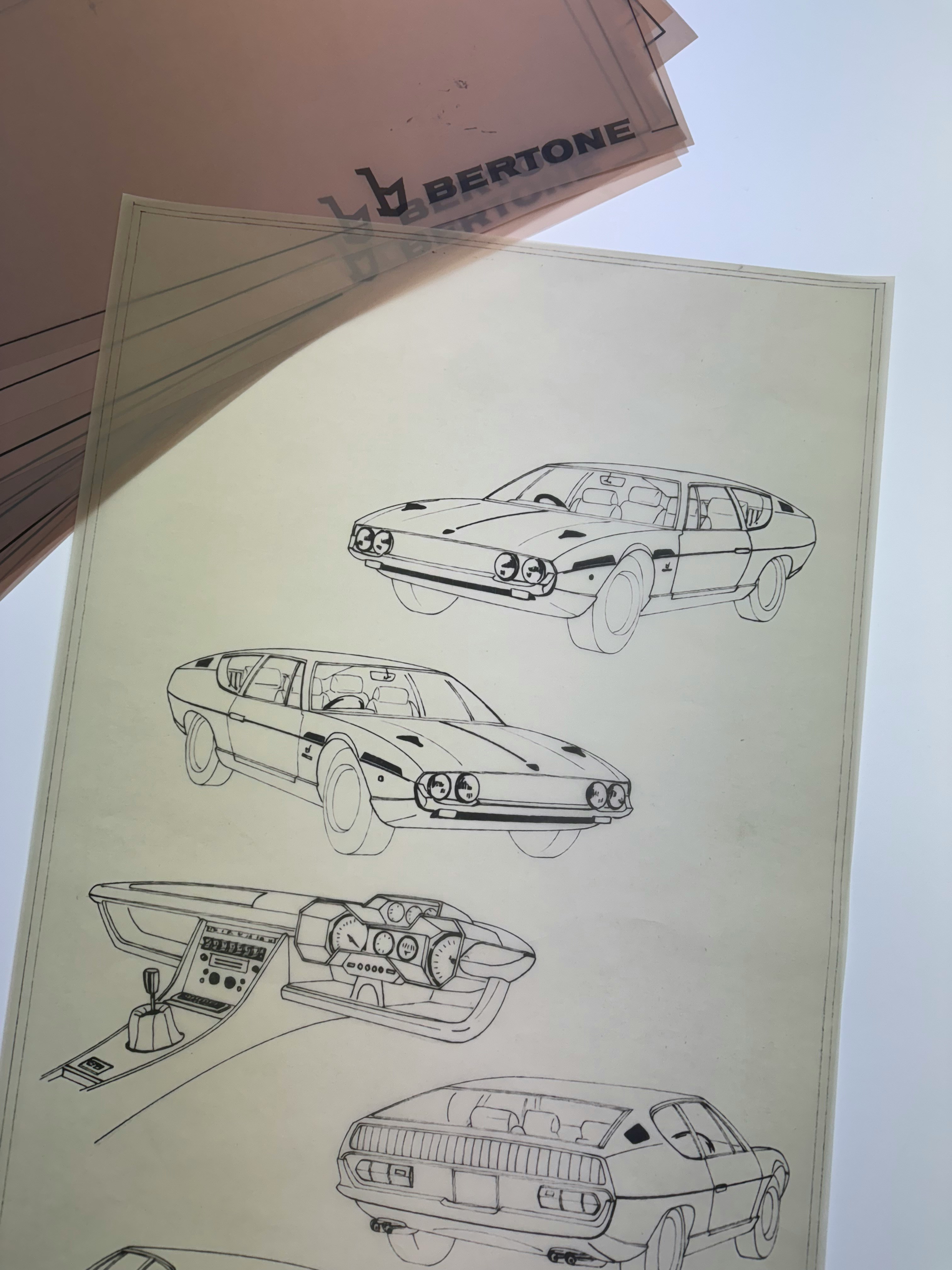 A Collection of Bertone Blueprints for sale by auction in Arsago Seprio ...