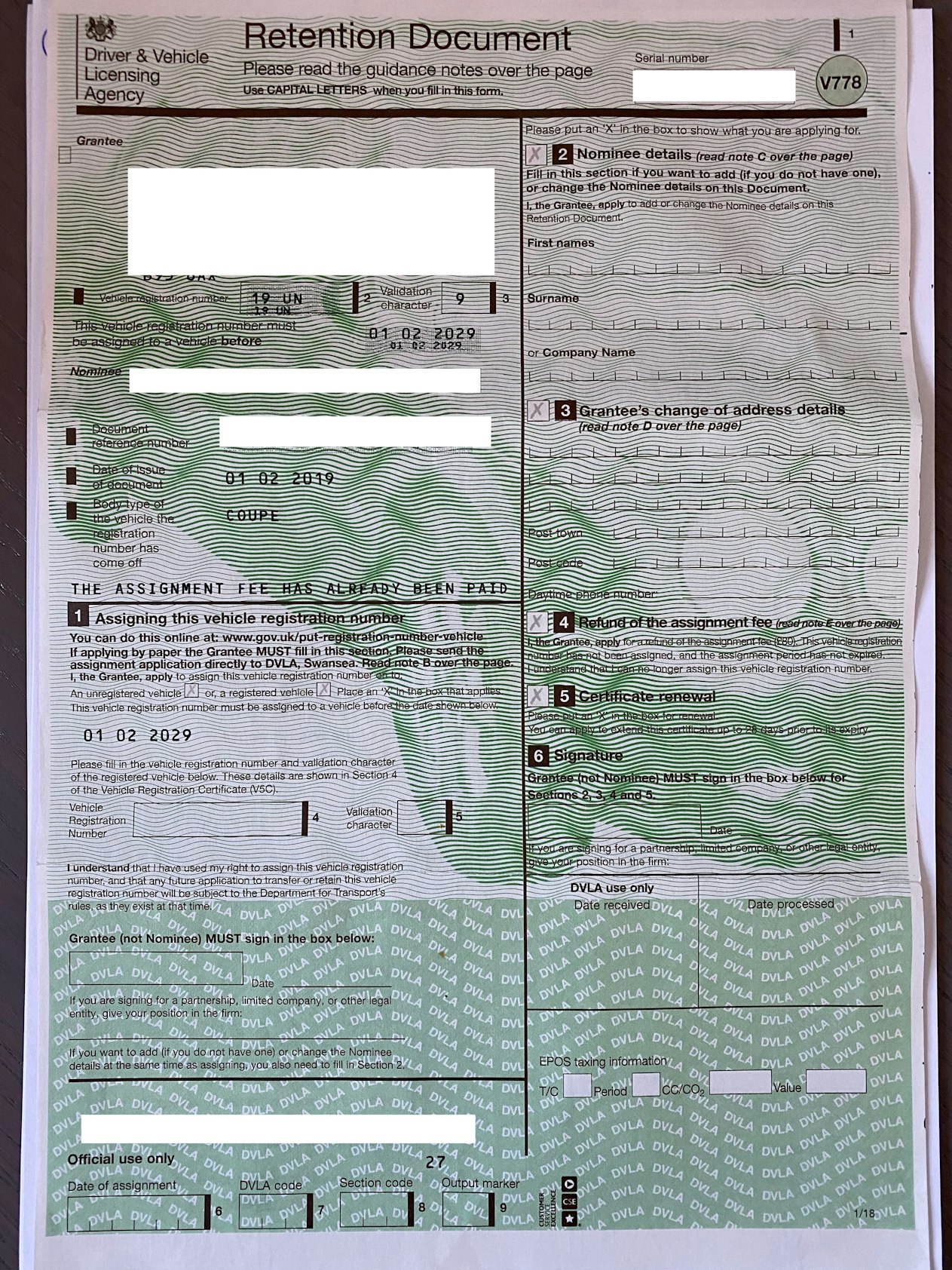 '19 UN' - NUMBER PLATE for sale by auction in , United Kingdom