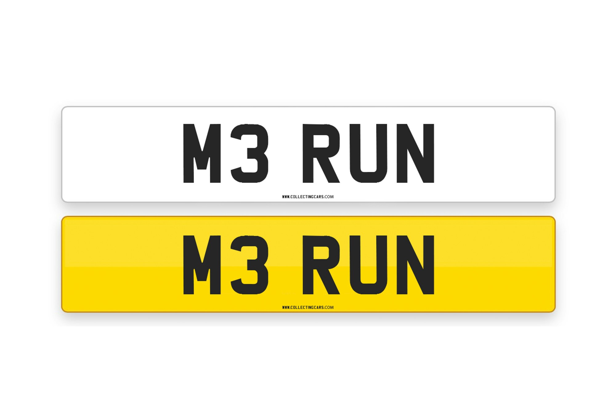 'M3 RUN' - NUMBER PLATE