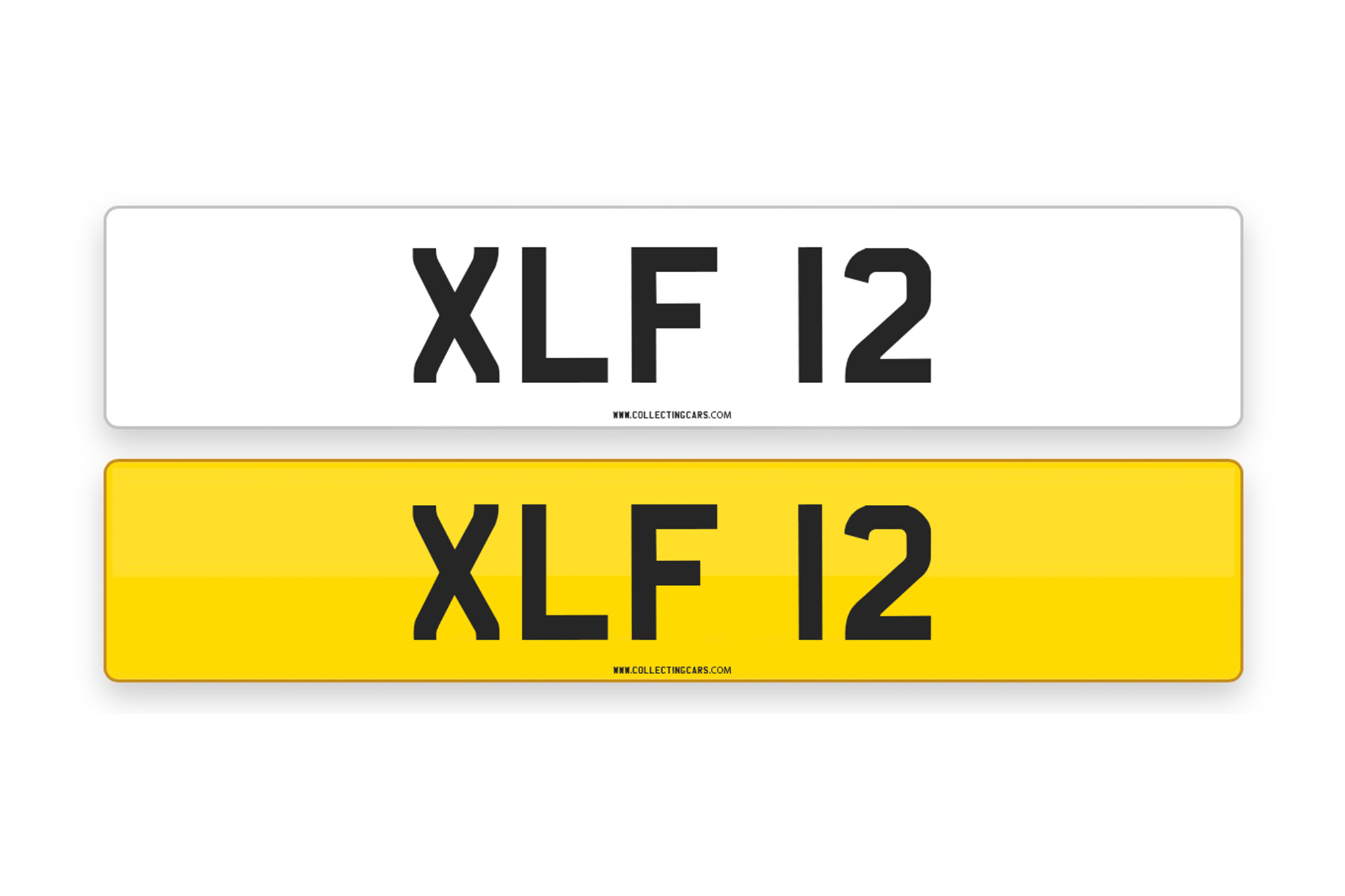 'XLF 12' - NUMBER PLATE