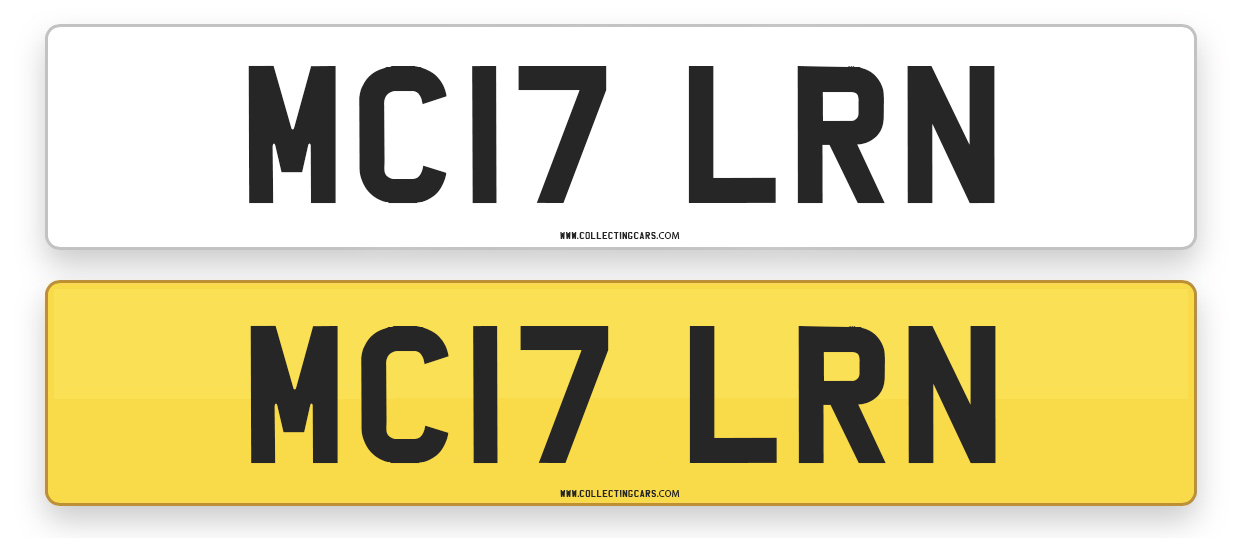 'MC17 LRN' - NUMBER PLATE for sale by auction in , United Kingdom