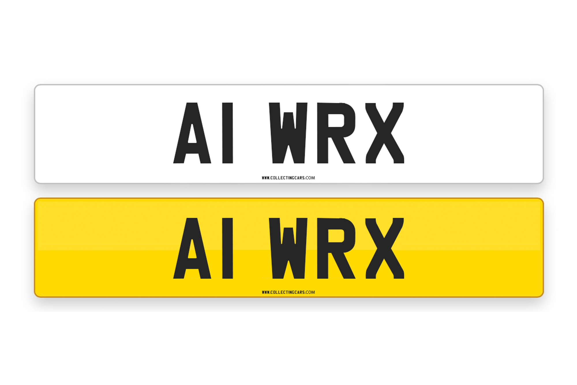 'A1 WRX' - NUMBER PLATE