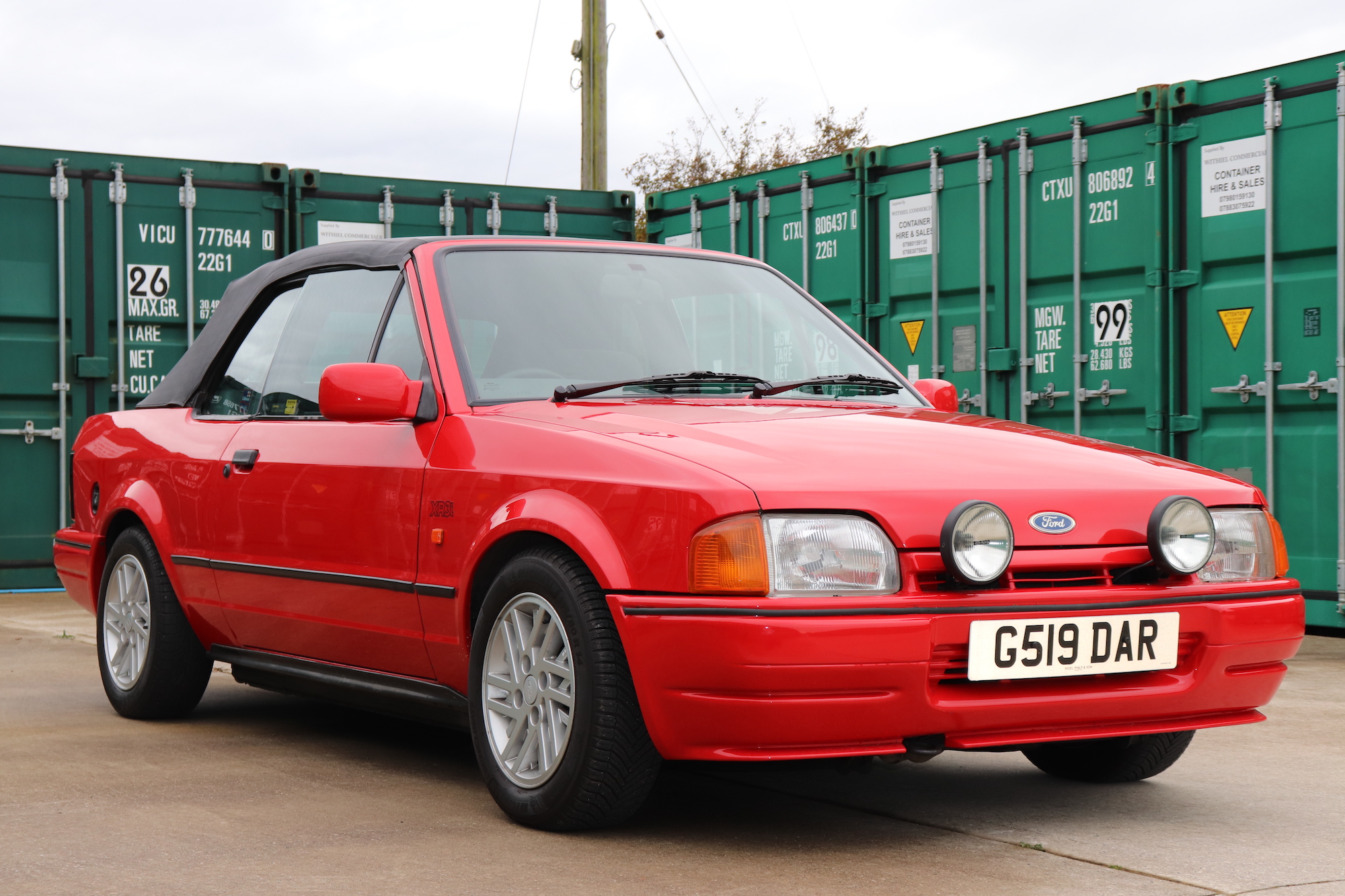 1990 FORD ESCORT XR3i CABRIOLET